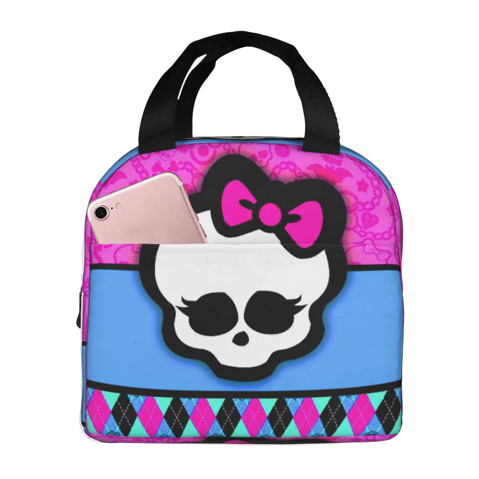 Monster High Lunch Bag Tote Bag Insulated Lunch Box Picnic Beach ...