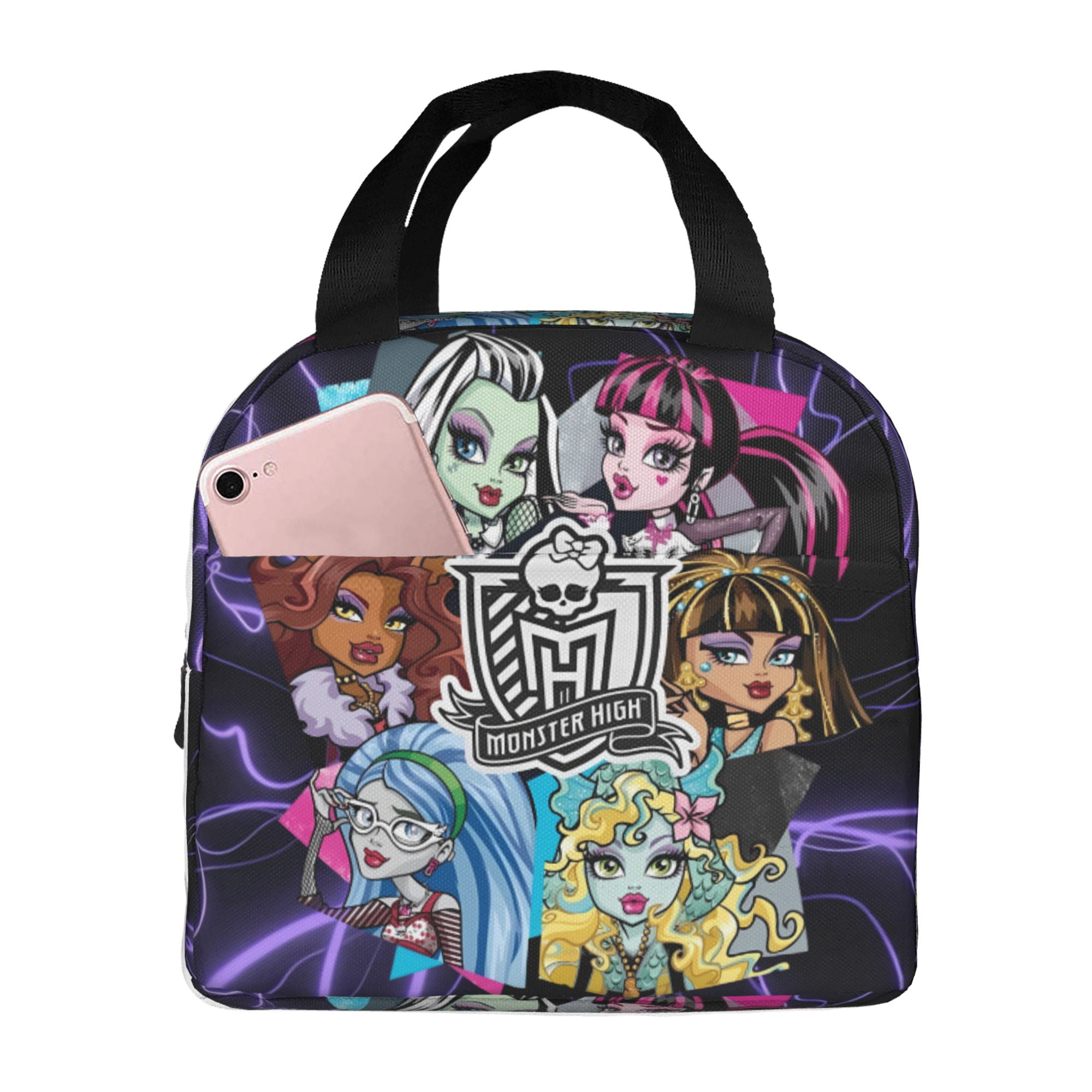Monster High Lunch Bag Tote Bag Insulated Lunch Box Picnic Beach ...