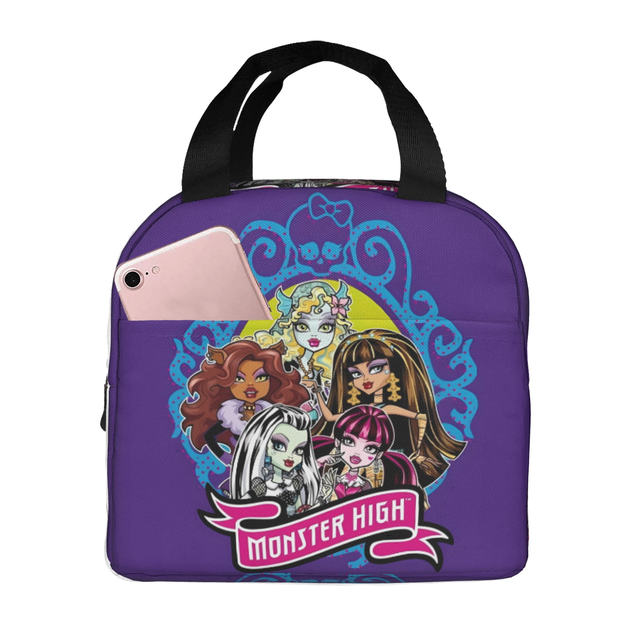 Monster High Lunch Bag Tote Bag Insulated Lunch Box Picnic Beach ...