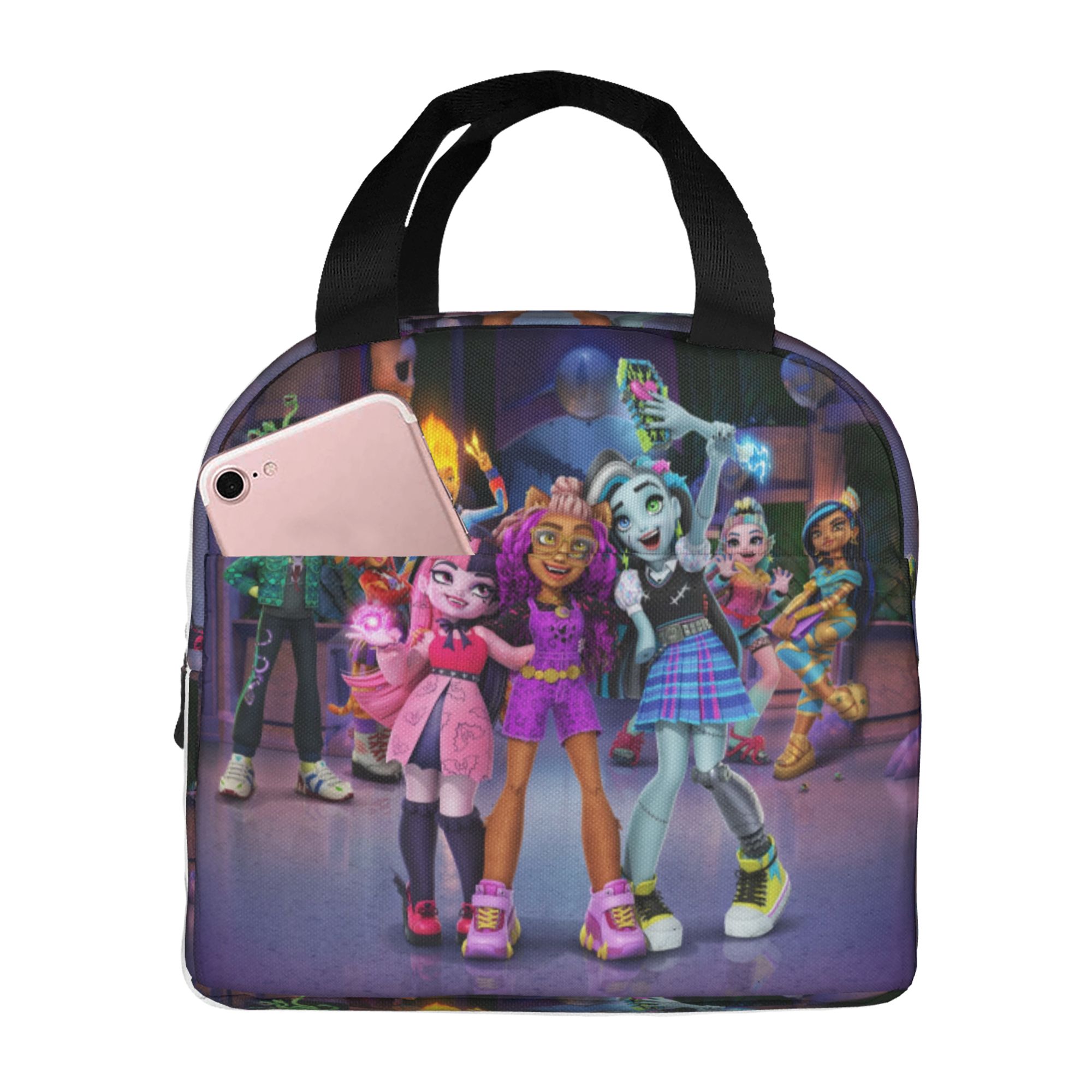 Monster High Lunch Bag Tote Bag Insulated Lunch Box Picnic Beach ...