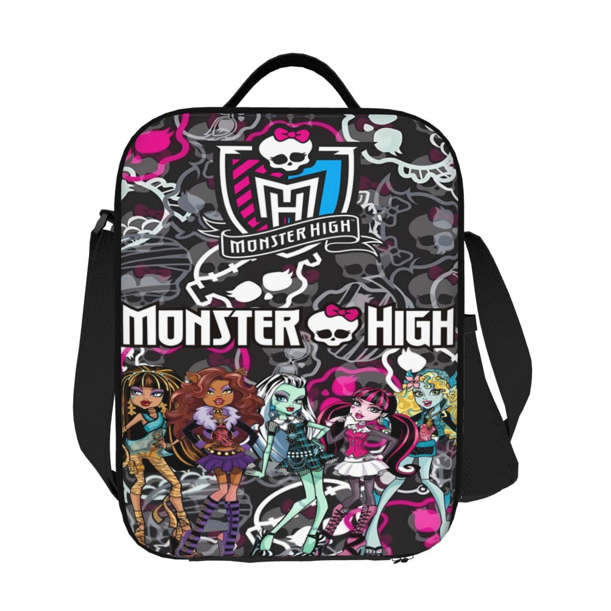 Monster High Lunch Box Portable Lunch Bag Woman Man Teen Work Office