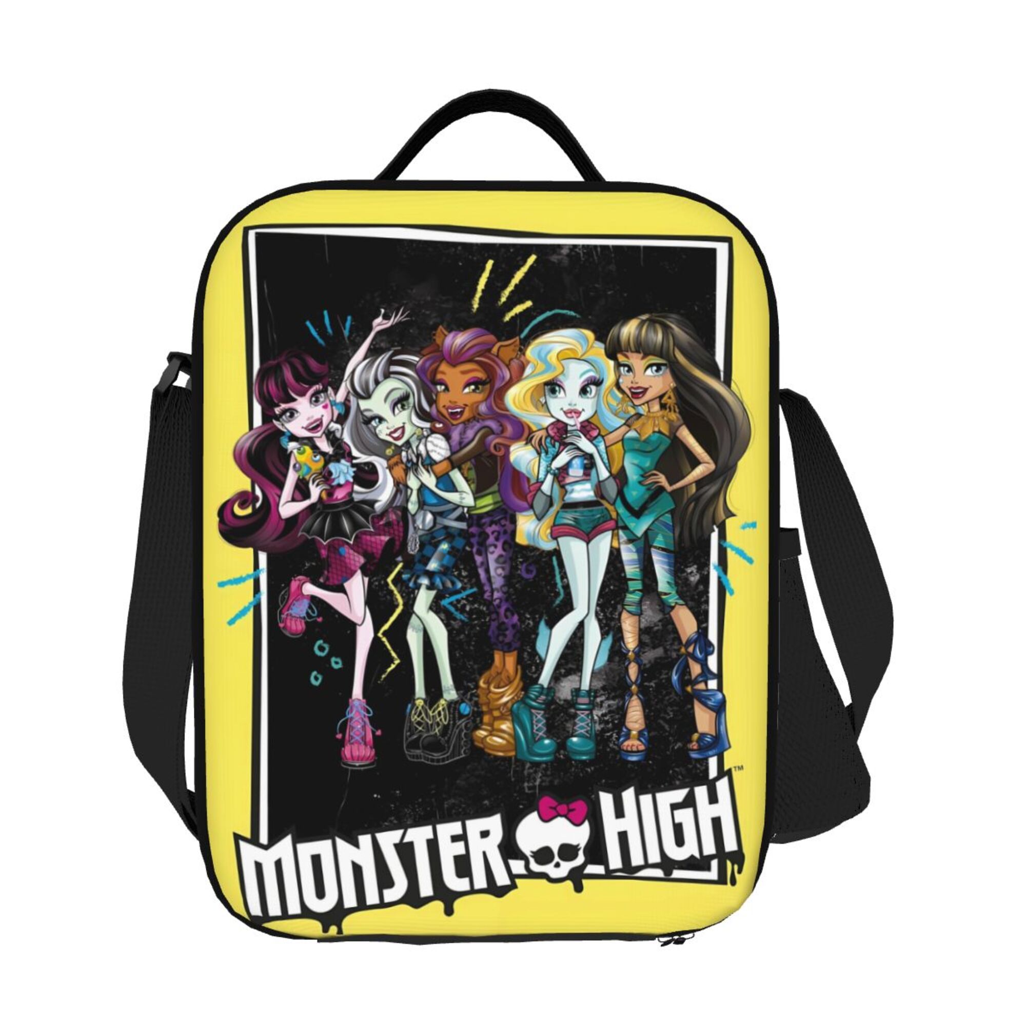 Monster High Lunch Box Portable Lunch Bag Woman Man Teen Work Office ...