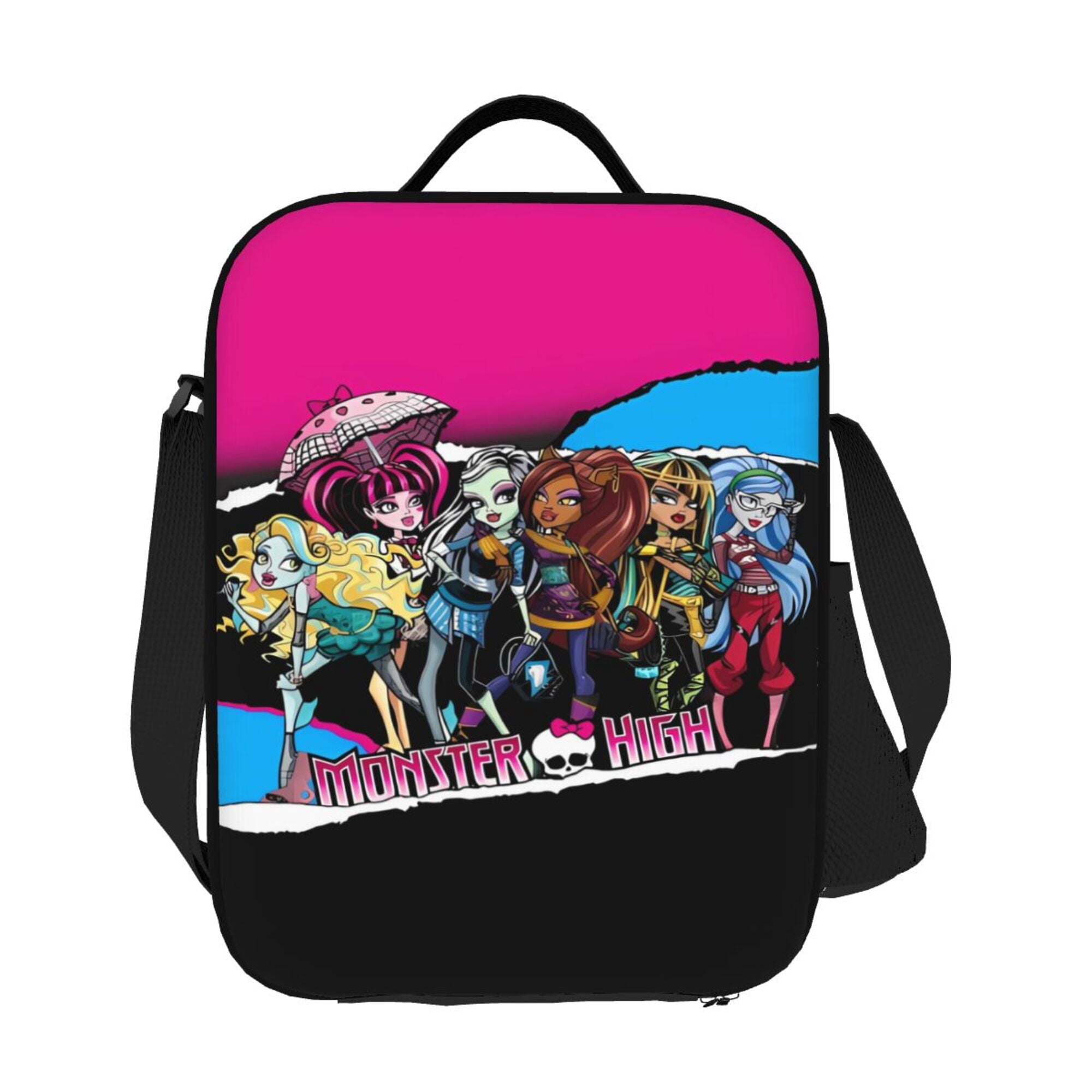 Monster High Lunch Box Portable Lunch Bag Woman Man Teen Work Office ...