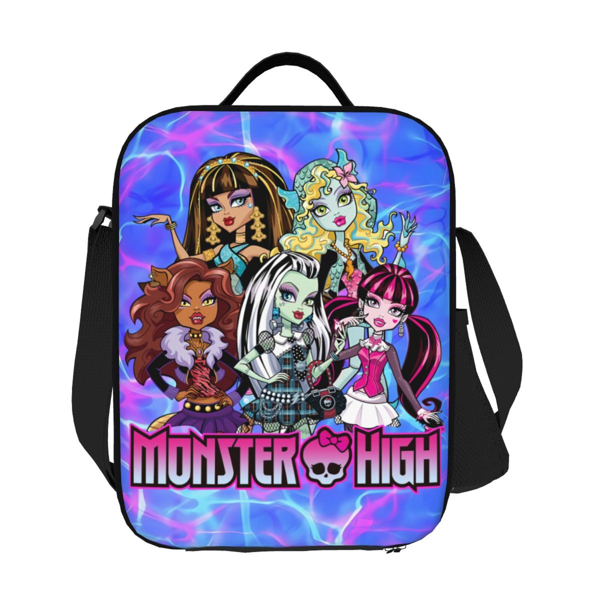 Monster High Lunch Box Portable Lunch Bag Woman Man Teen Work Office ...