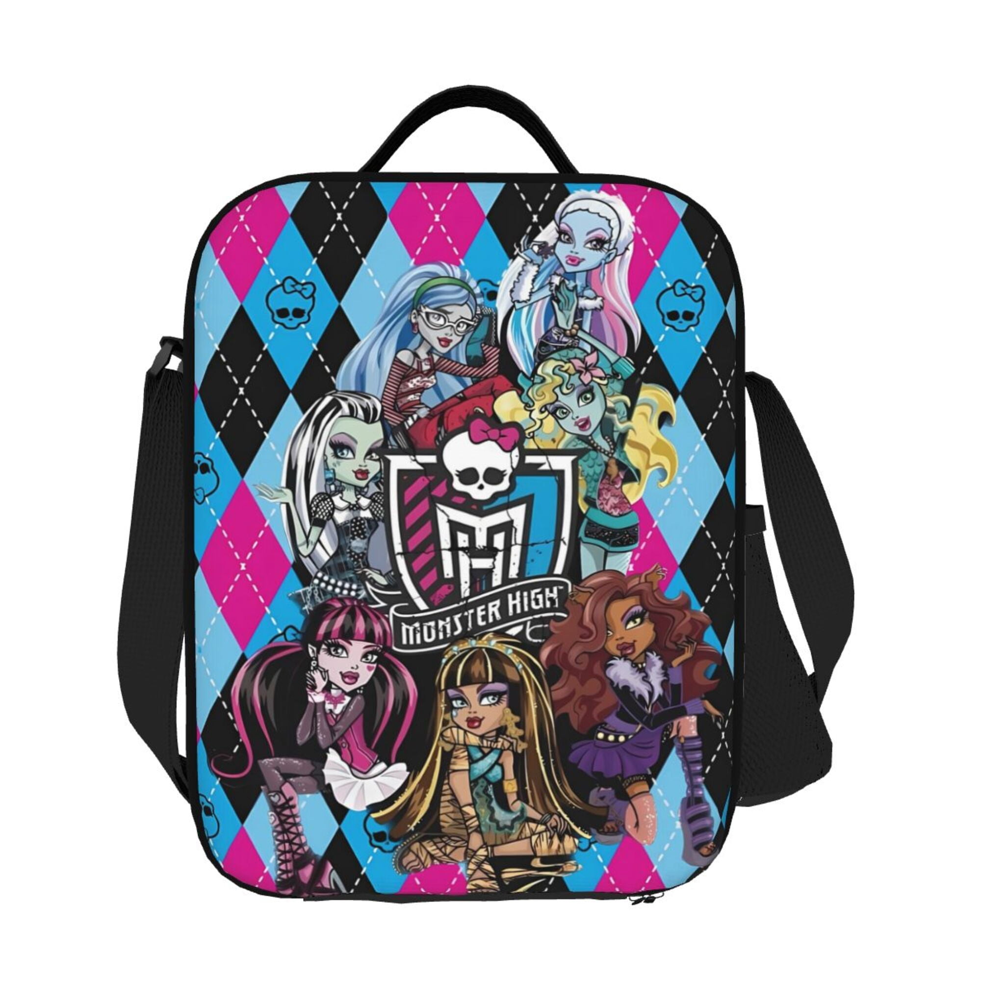 Monster High Lunch Box Portable Lunch Bag Woman Man Teen Work Office ...