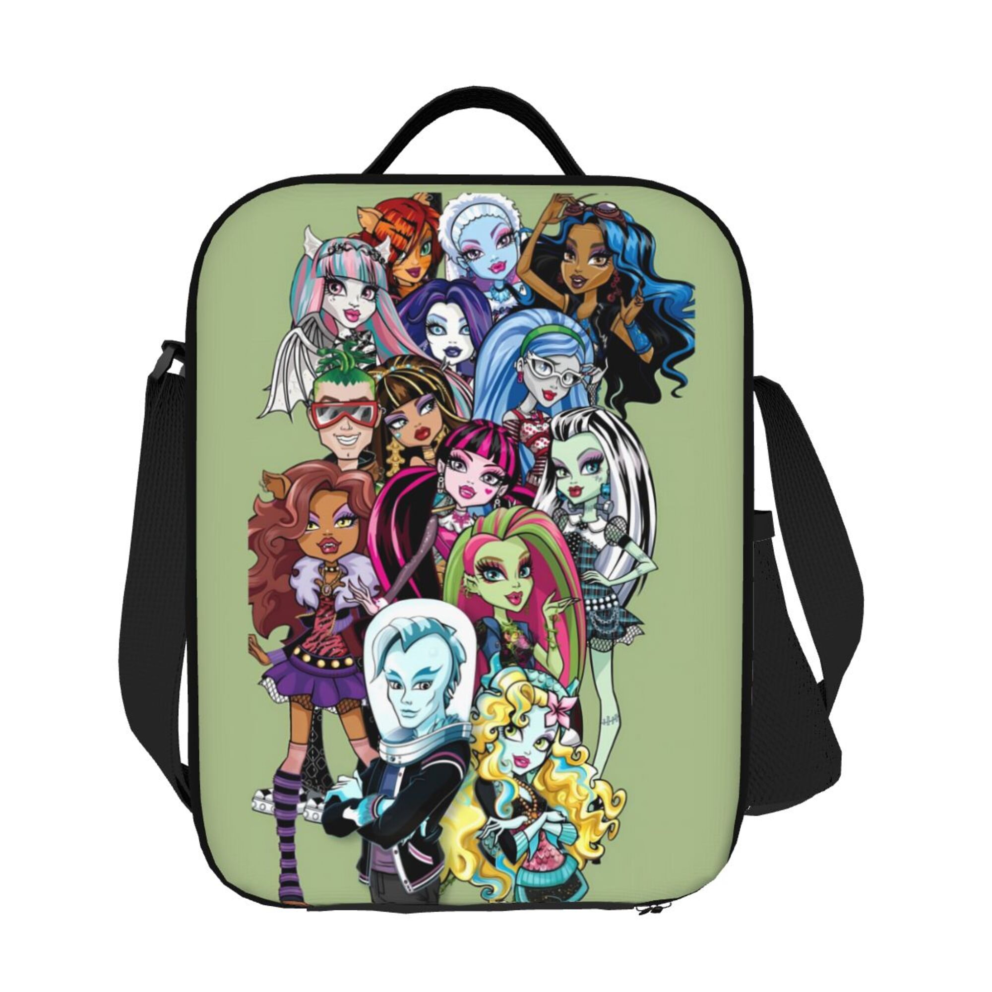 Monster High Lunch Box Portable Lunch Bag Woman Man Teen Work Office ...