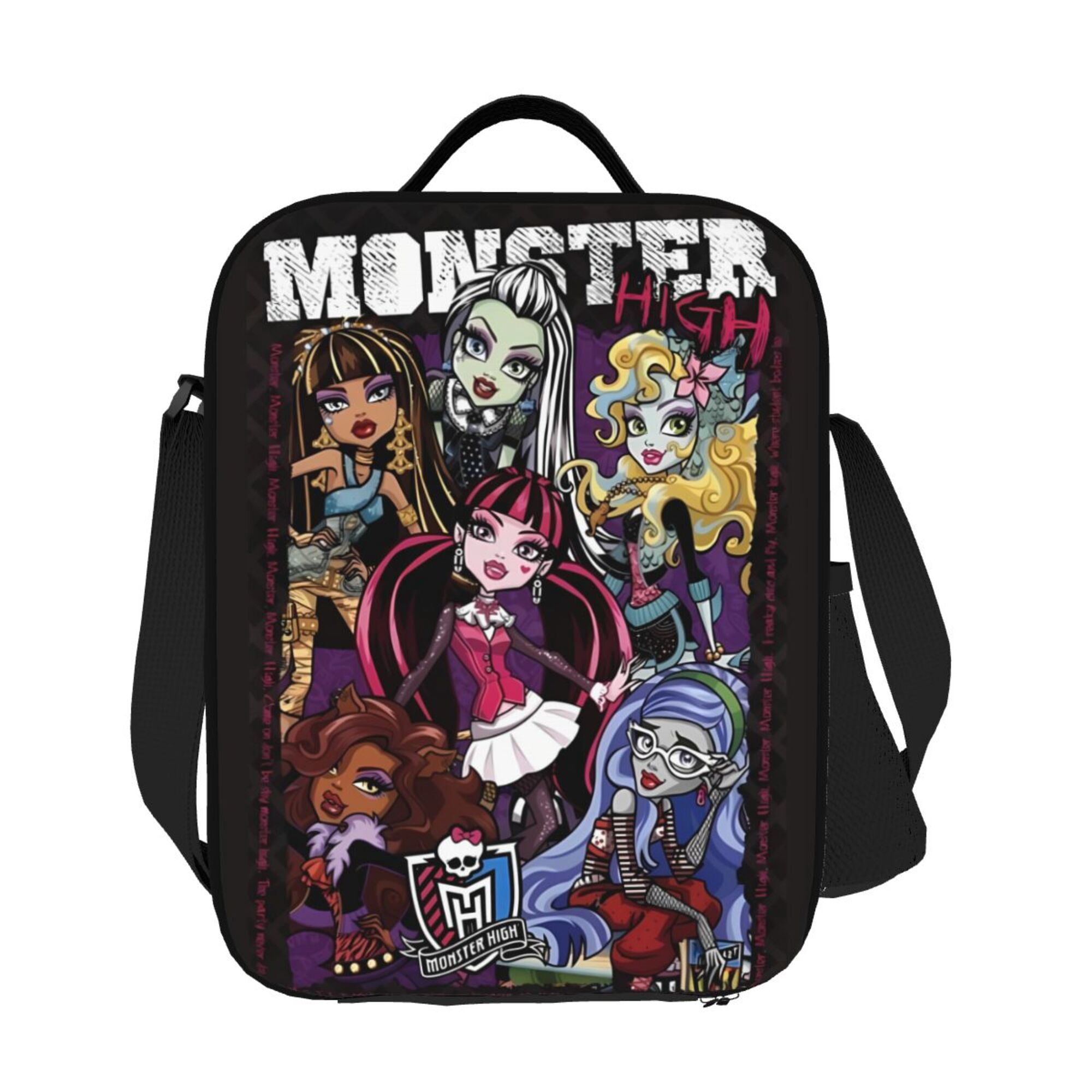 Monster High Lunch Box Portable Lunch Bag Woman Man Teen Work Office ...
