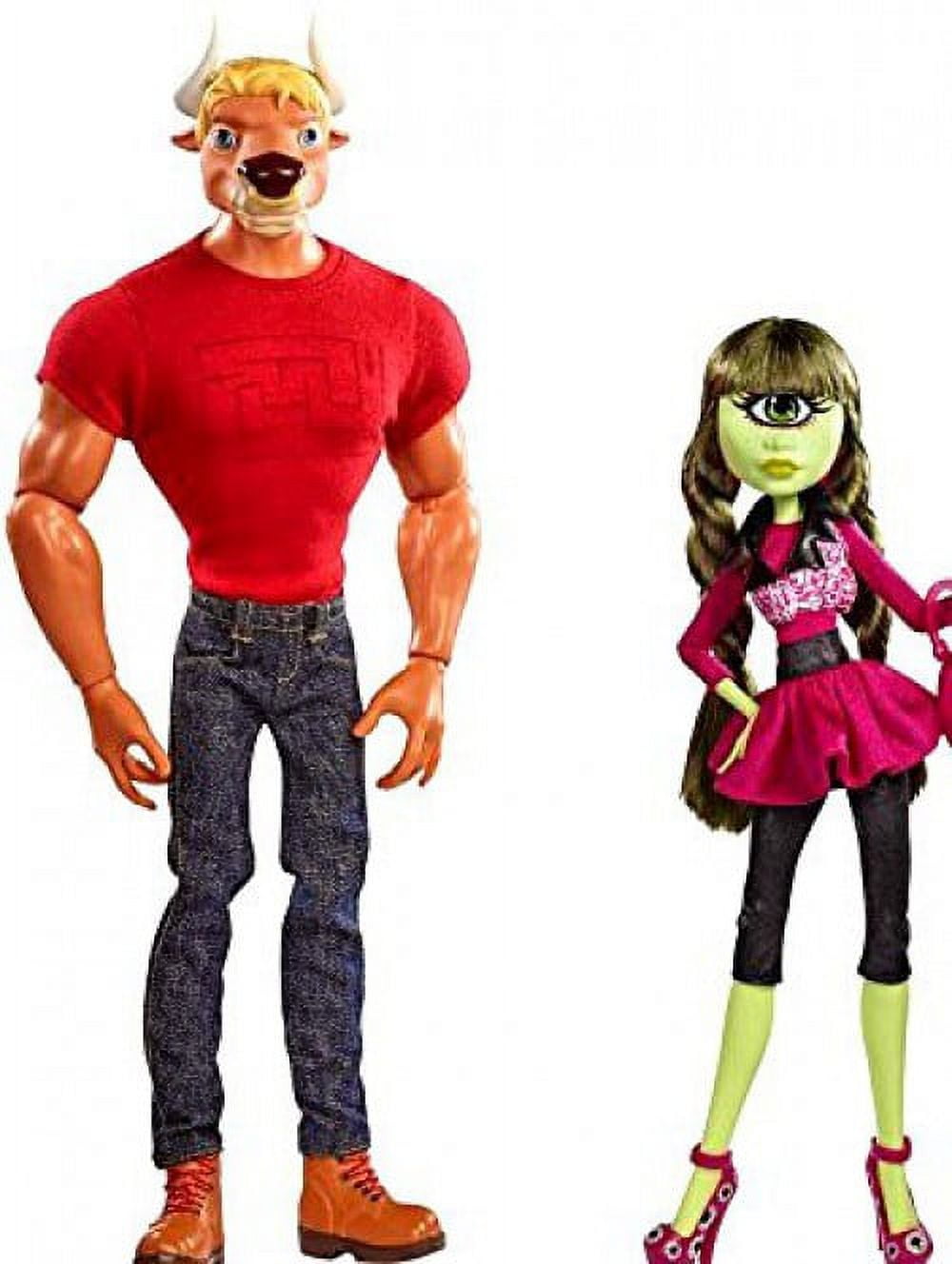 Monster High Manny Taur & Iris Clops High School Love Doll Set ...