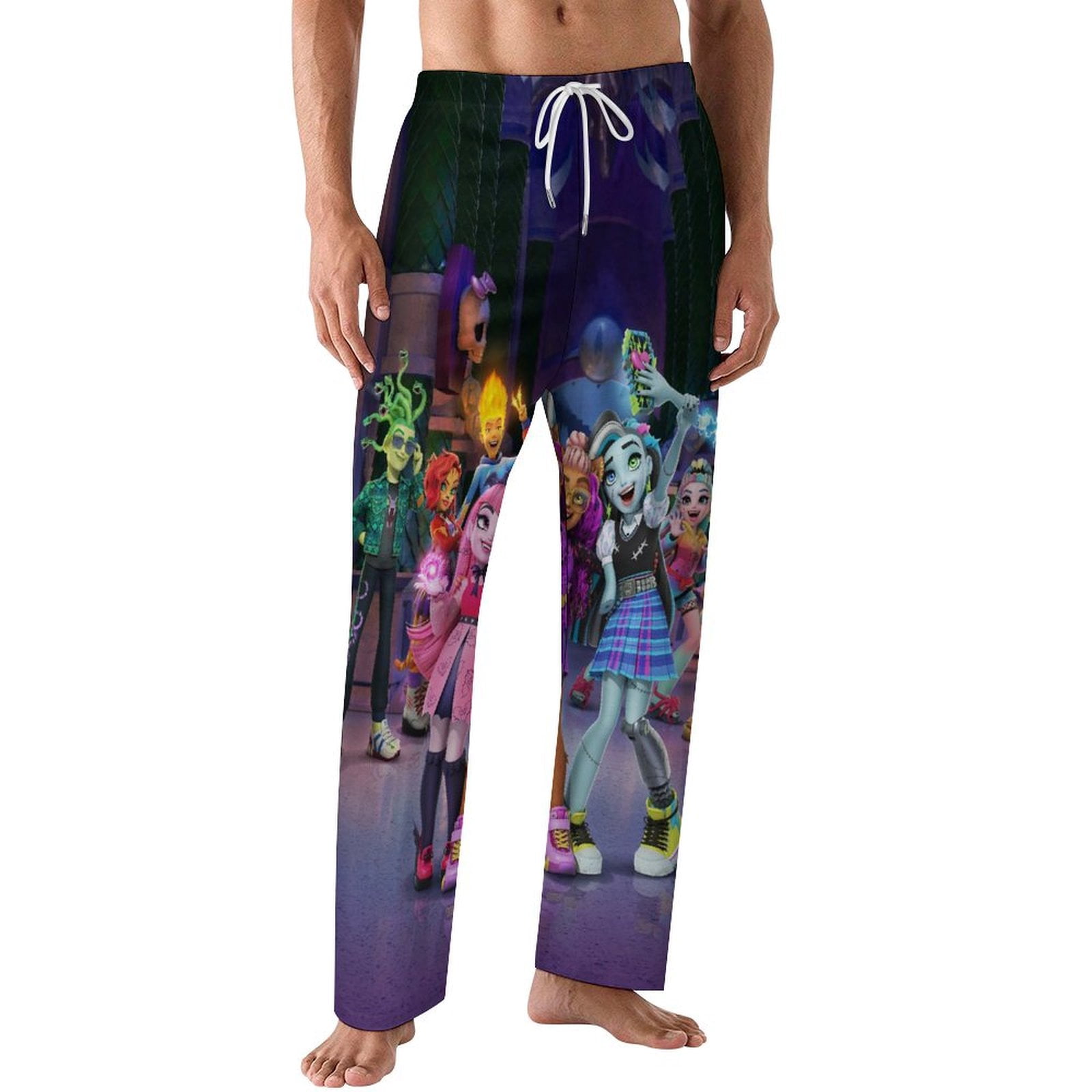 Monster High Men Pajama Pants Bottoms Lounge Pants Elastic Waist Loose ...