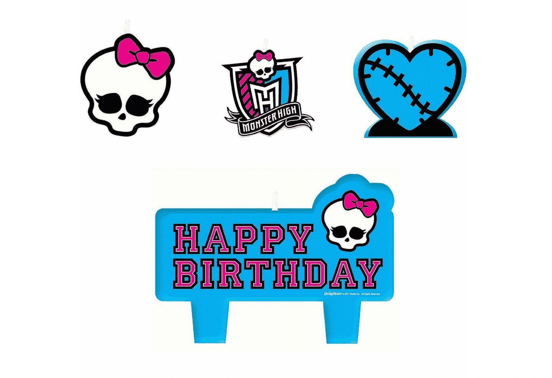 Monster High Mini Molded Candles, 4pk - Walmart.com