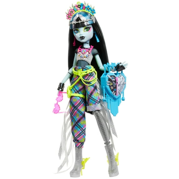 Monster High Frankie Stein Fashion Doll, Festival Outfit, Accessories ...