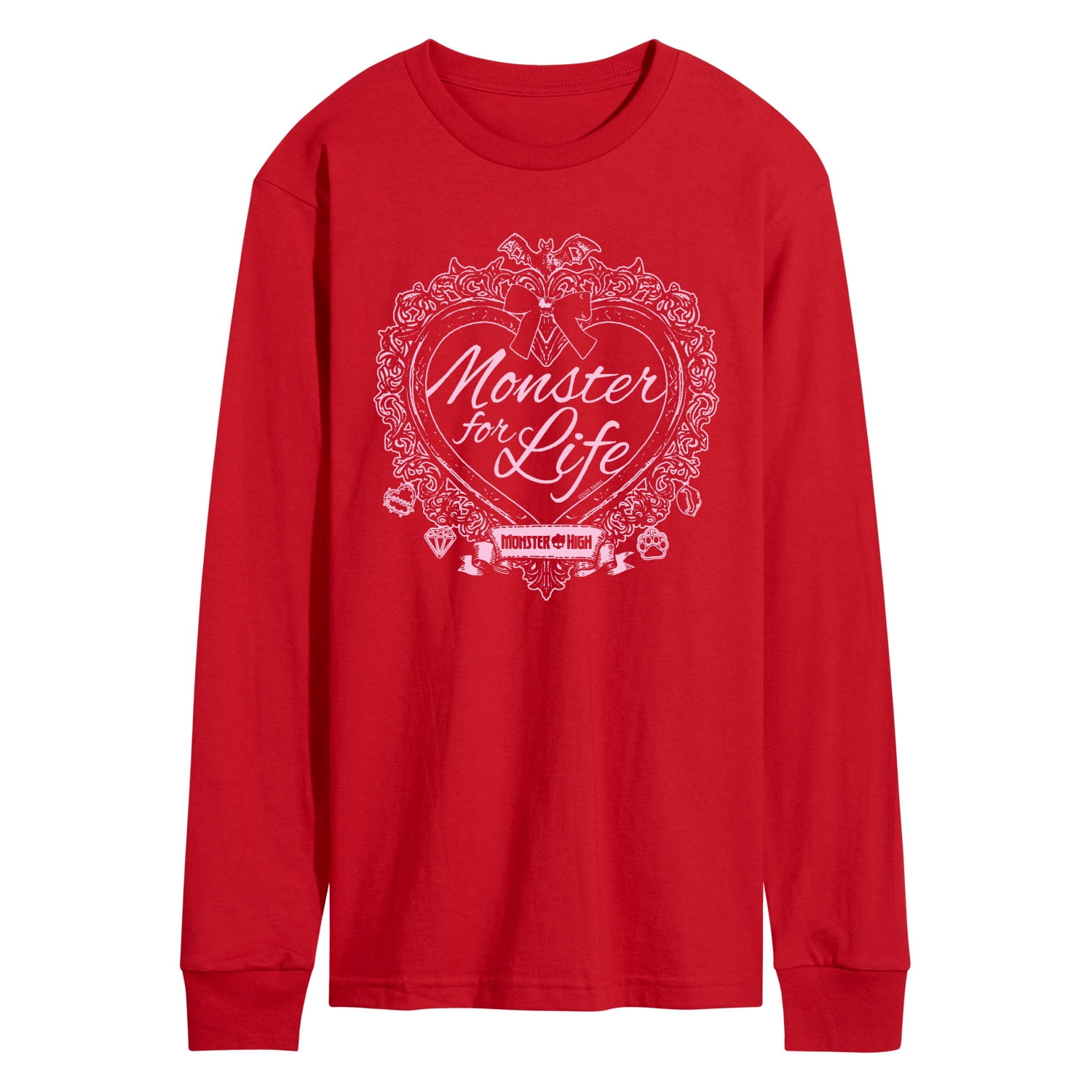 Monster High - Monster For Life Coquette - Men's Long Sleeve Graphic T ...