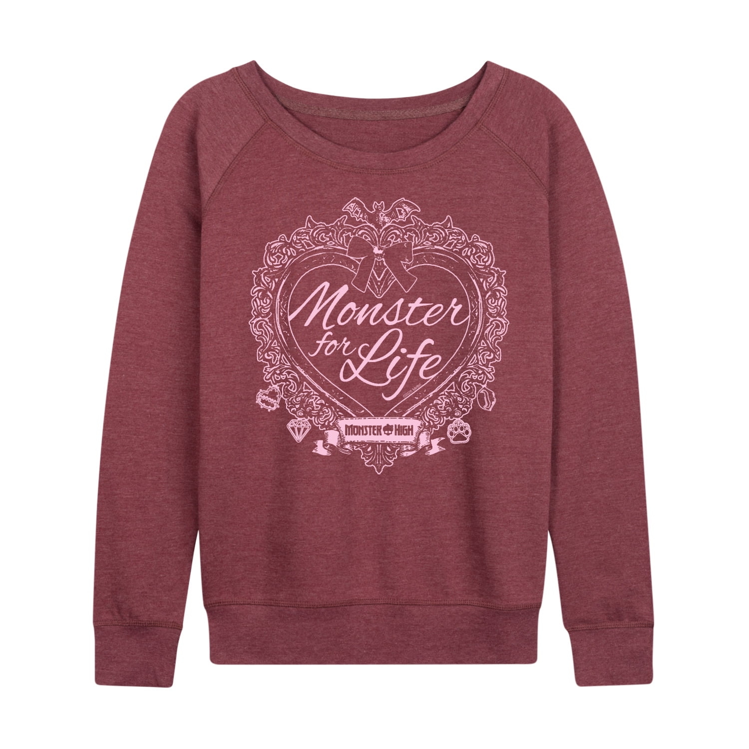 Monster High - Monster For Life Coquette - Women's French Terry Long ...