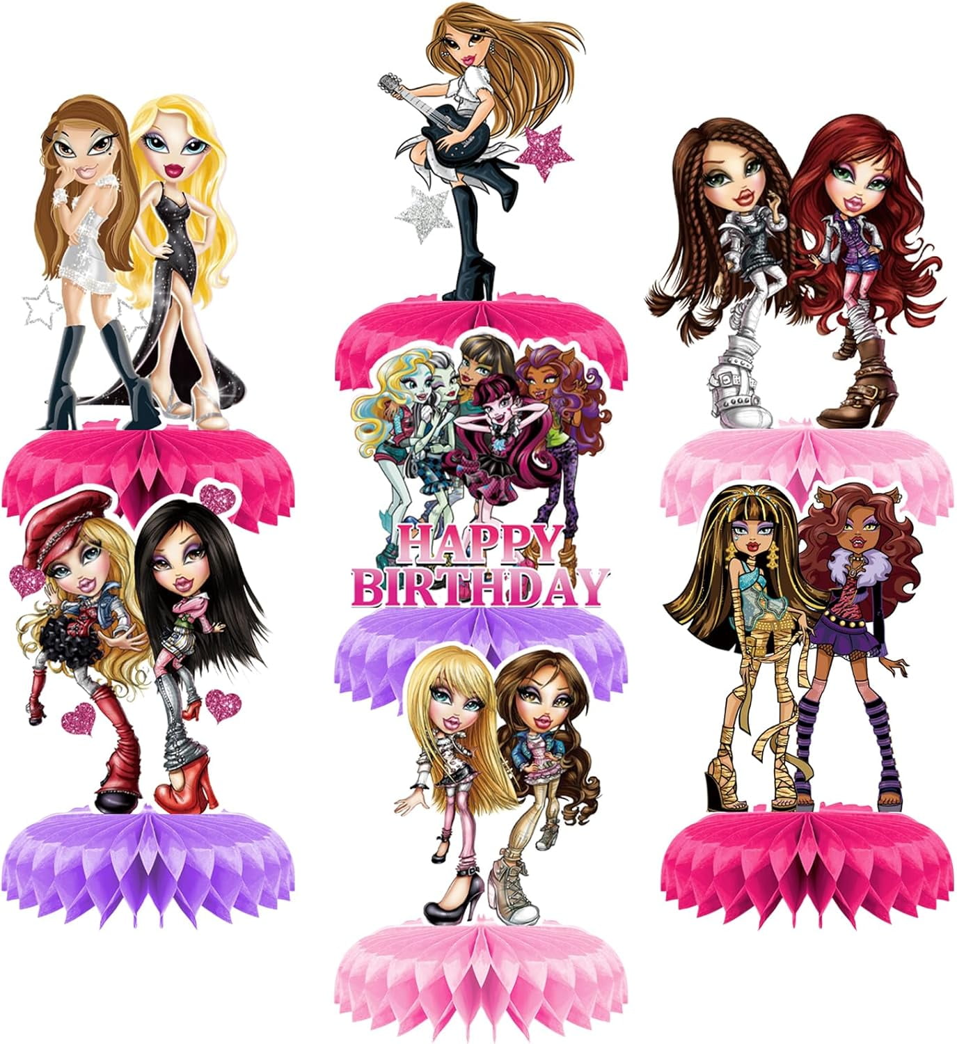 Monster High Party Decorations, Monster High Honeycomb Centerpiece ...