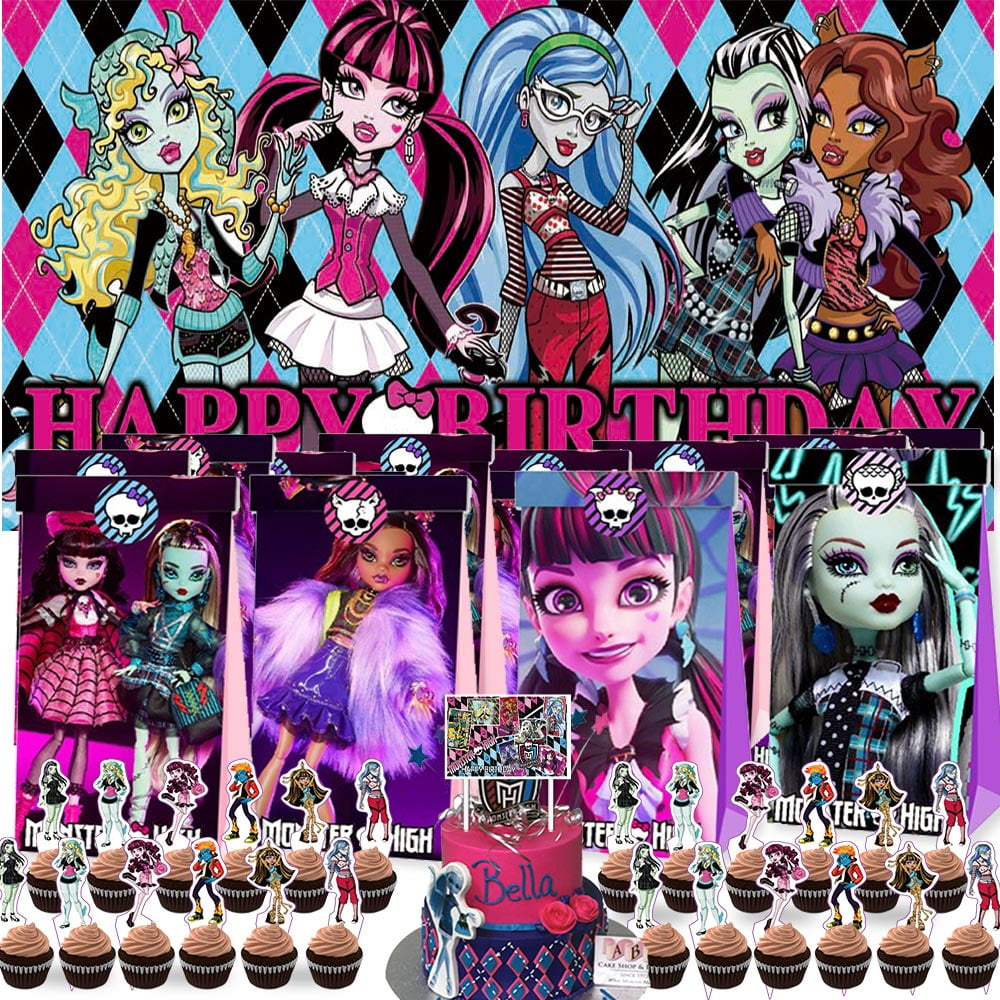 Monster High Party Favor Bags Goodie Treat Decorations Candy Supplies ...