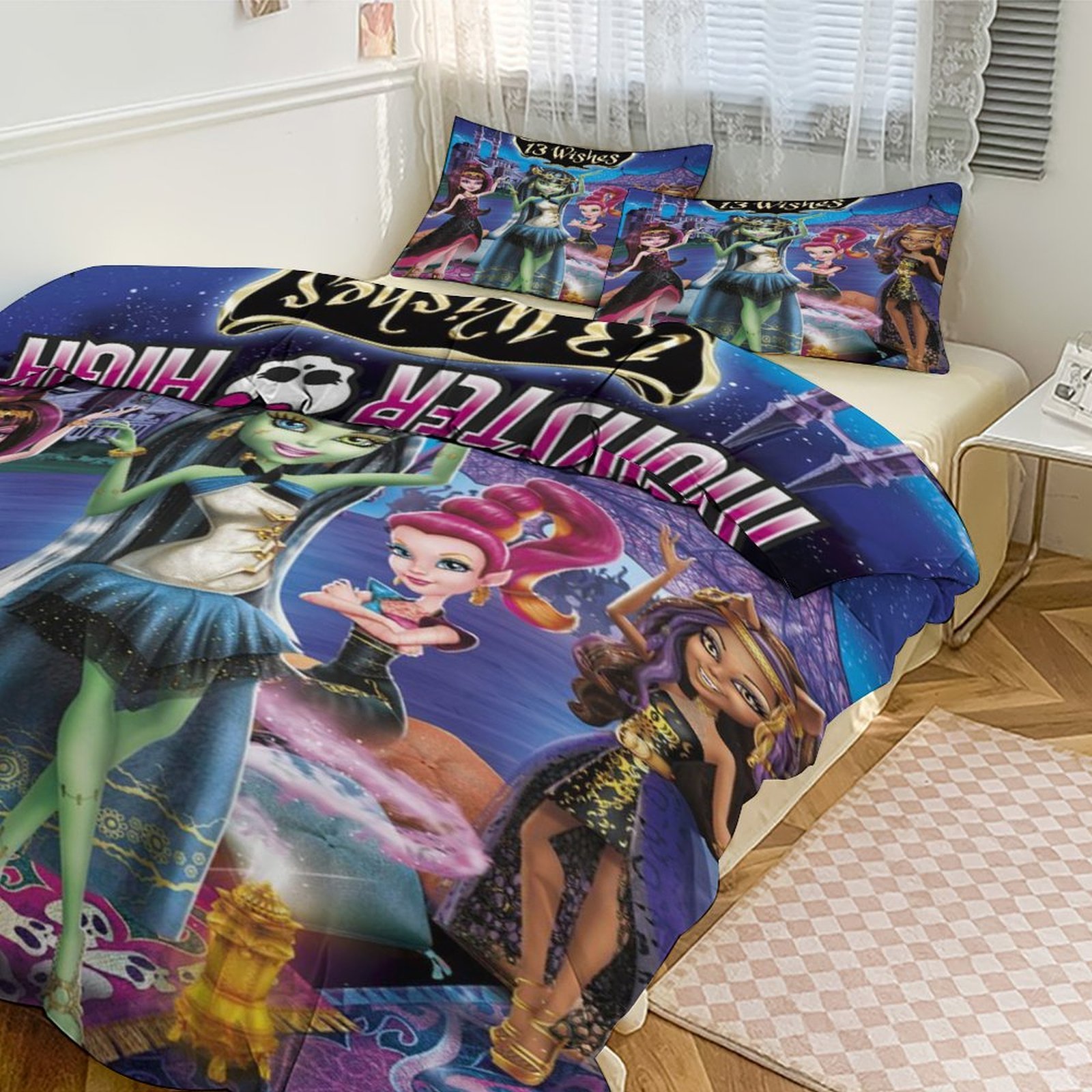 Monster High Posters (30)3-Piece Bedding Set (1 Duvet Cover + 2 Pillow ...