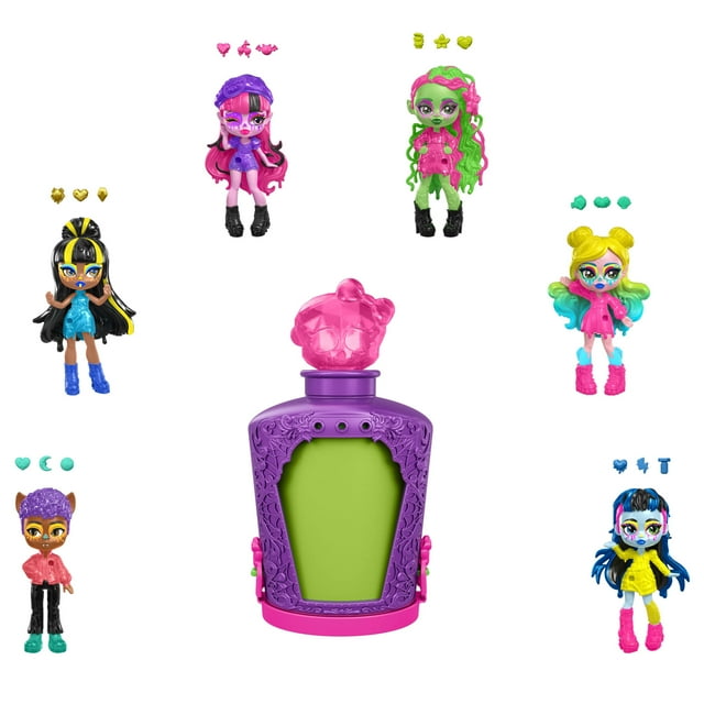 Monster High Ghoul Spirit Potions Mini Dolls, Water Reveal Surprise ...