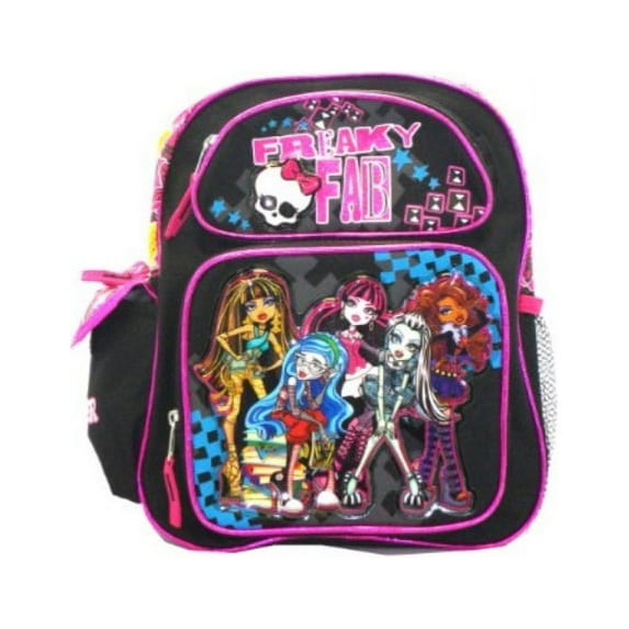 Monster High 12" Skulls Kids School Bookbag - Freaky Fab Backpack with ...