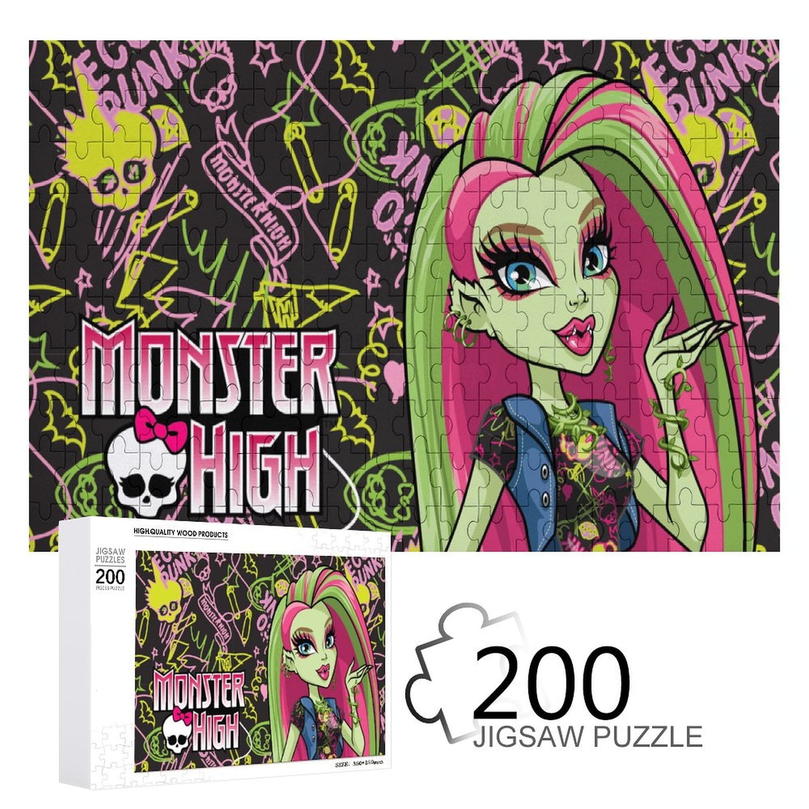 Monster High Puzzle For Boys Girls Puzzle Enthusiasts, 200 Piece Jigsaw ...