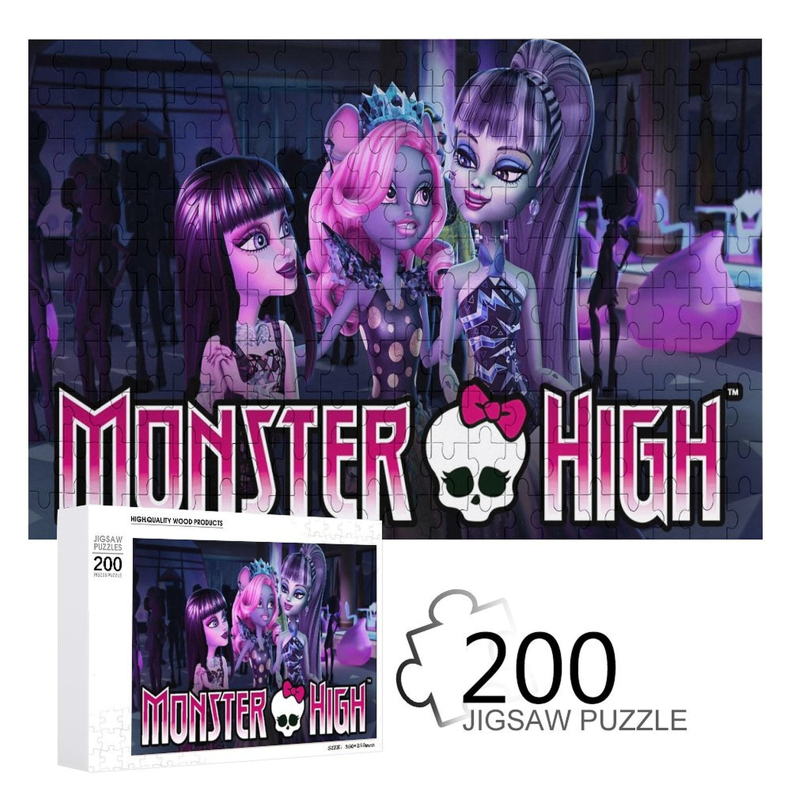 Monster High Puzzle For Boys Girls Puzzle Enthusiasts, 200 Piece Jigsaw ...