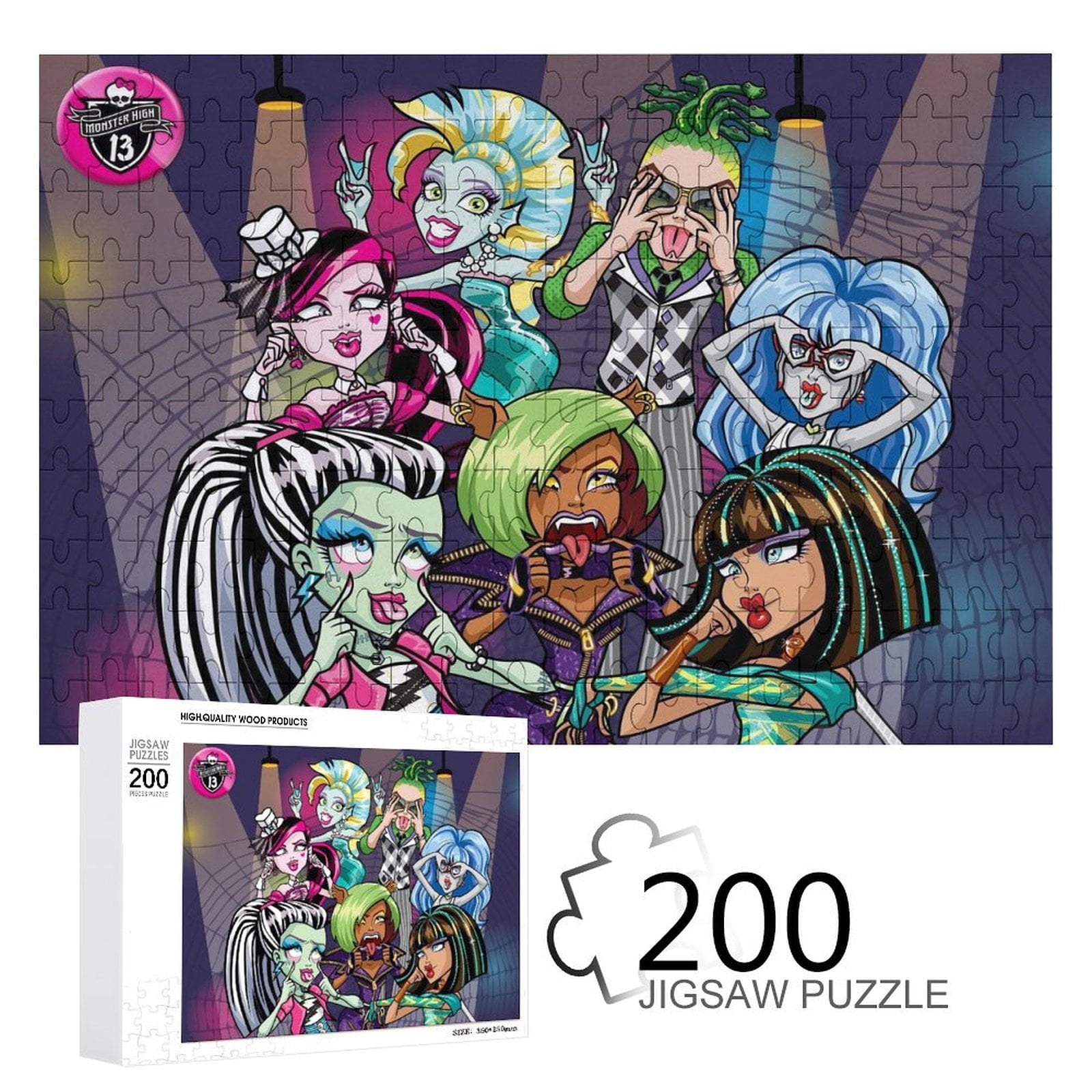 Monster High Puzzle For Boys Girls Puzzle Enthusiasts, 200 Piece Jigsaw ...