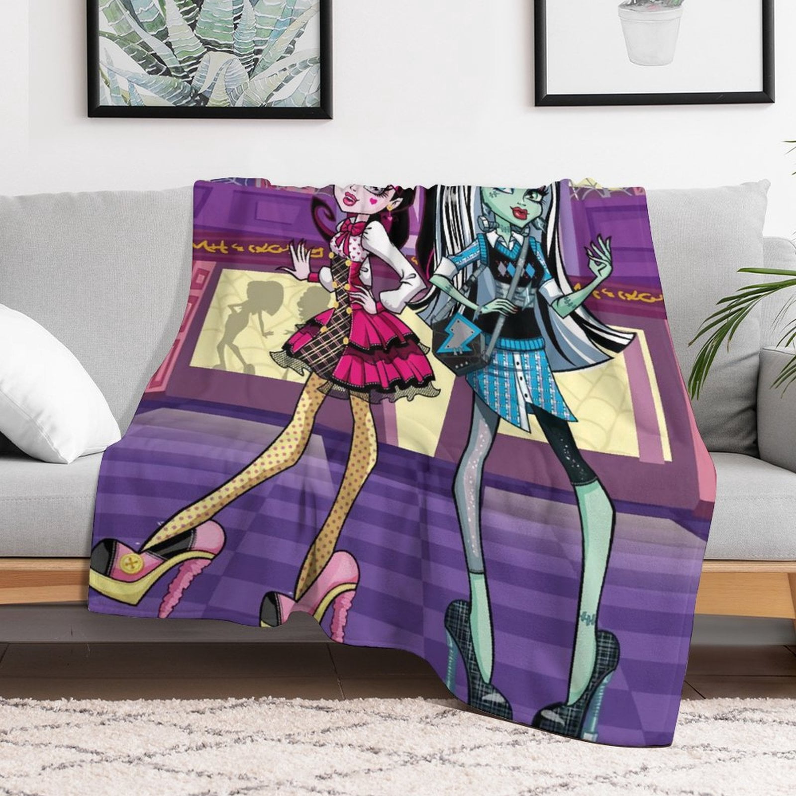 Monster High Queen Size Blanket, Gifts for Girls And Boys, Super Soft ...