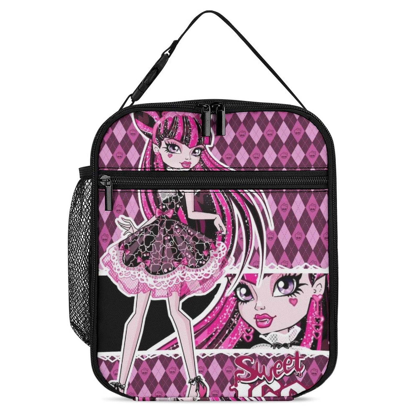 Monster High Reusable Lunch Box Portable Lunch Bag for Women Men Teen ...