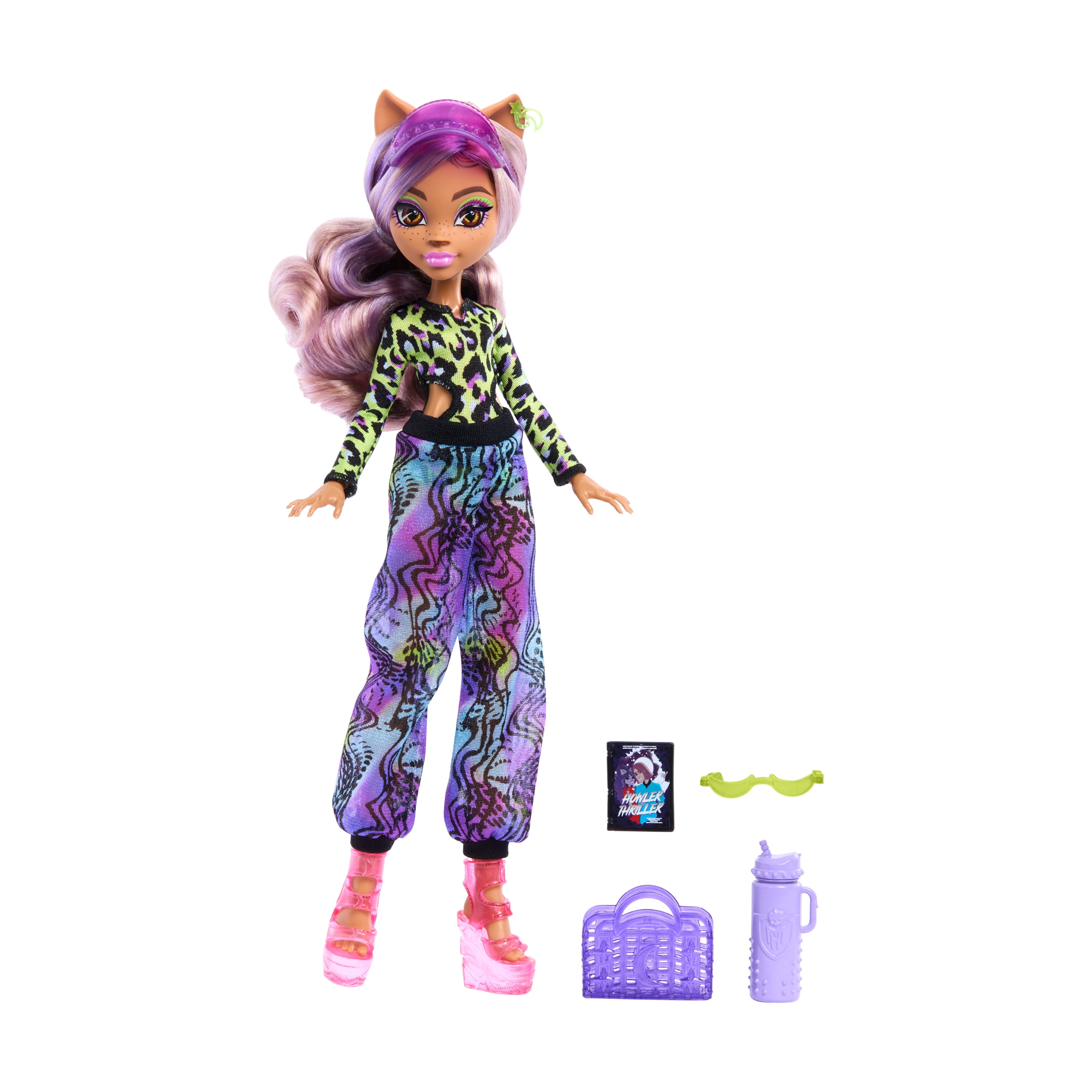 Monster High Scare-adise Island Clawdeen Wolf Doll, Swimsuit, Werewolf ...