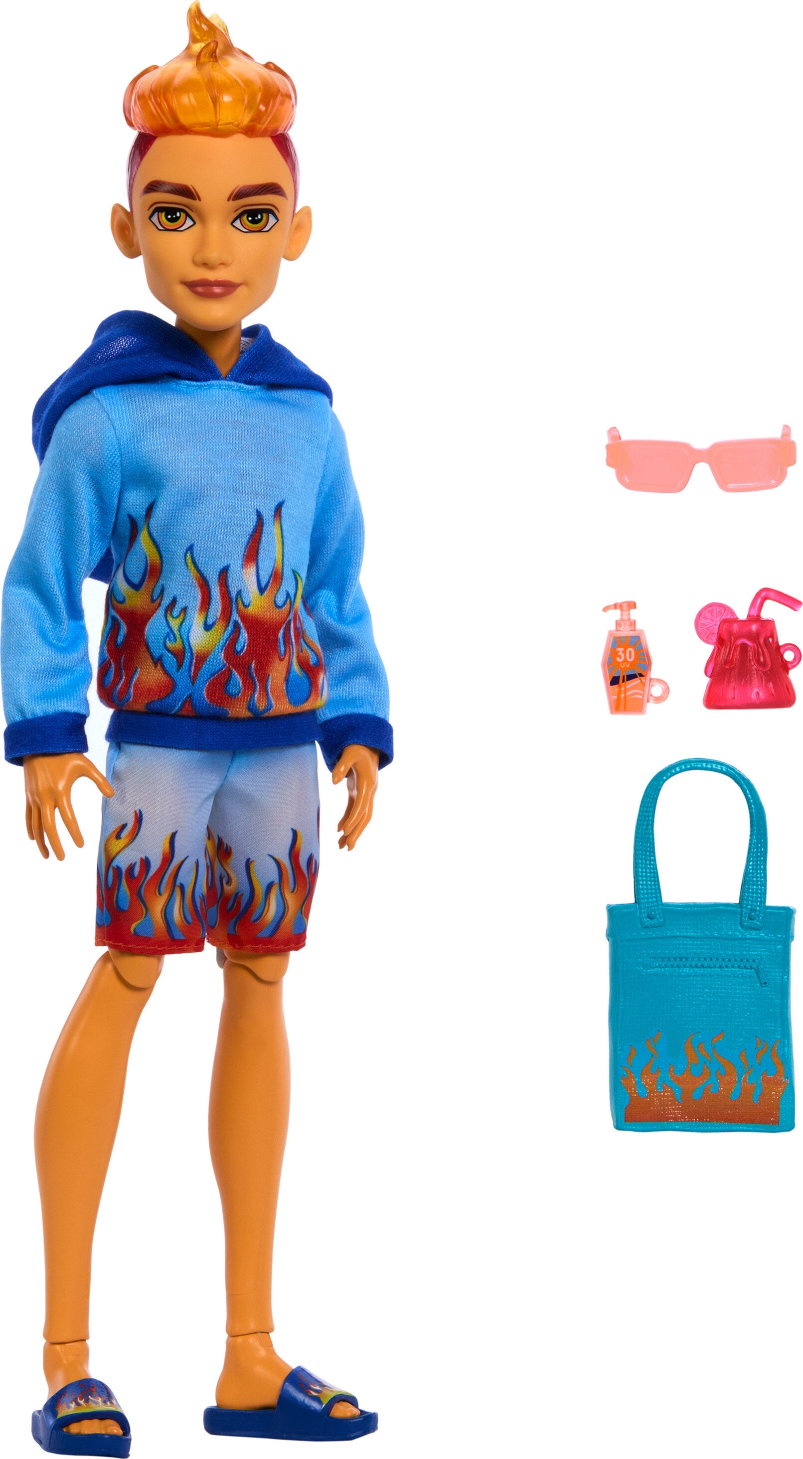 Monster High Scare-adise Island Heath Burns Fashion Doll with Swim ...