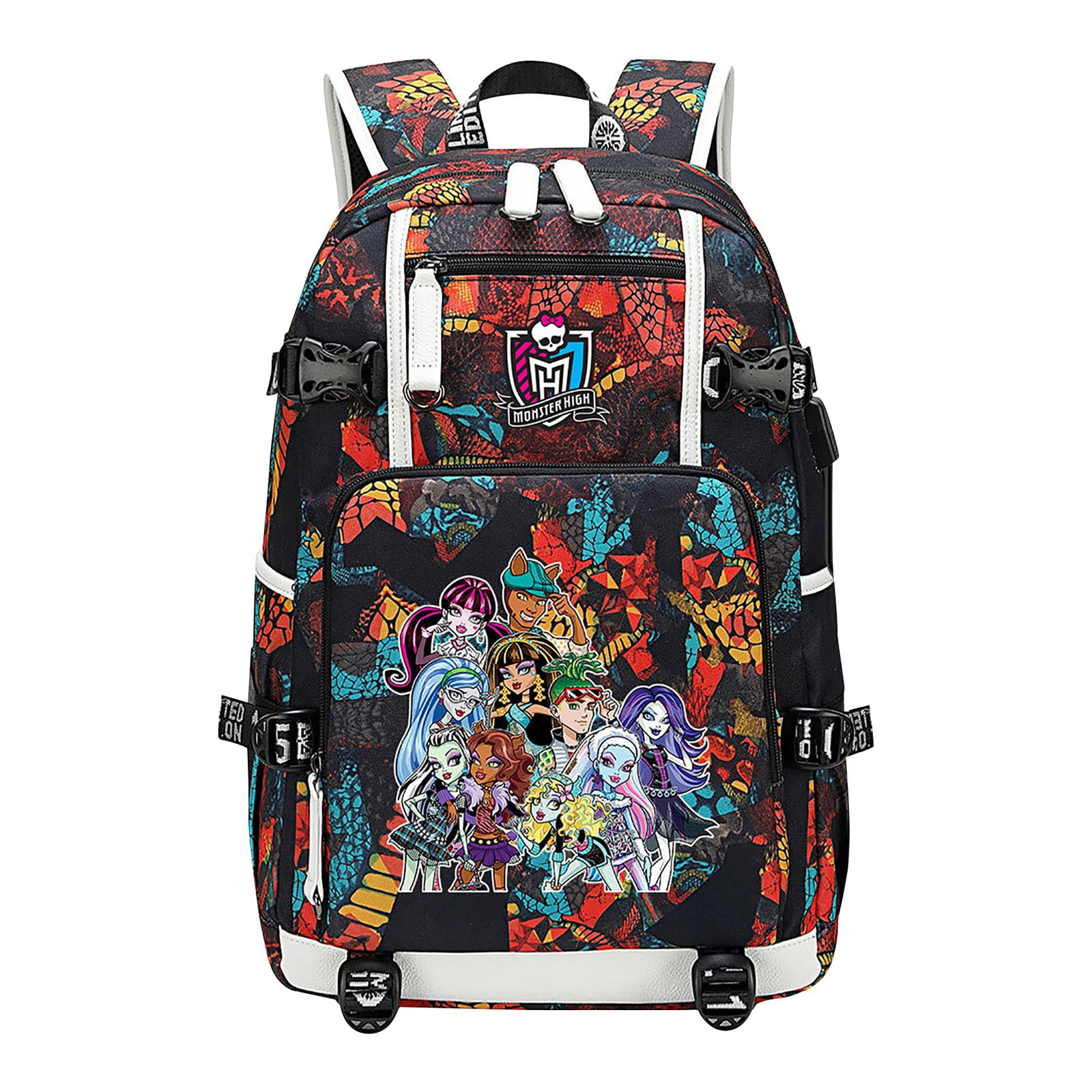 Monster High Schoolpack Shoulder Bag, Cartoon Large Capacity Students ...