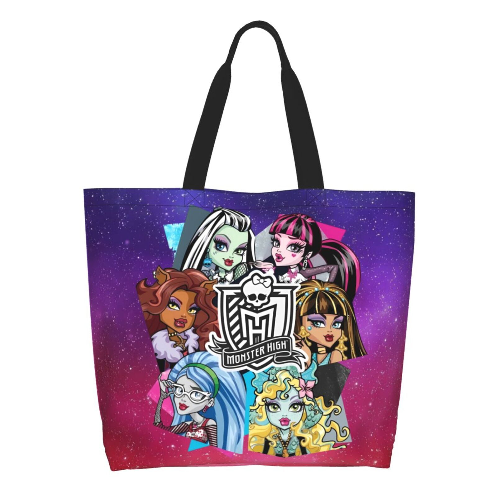 Monster High Shoulder Bag Large Reusable Eco-Friendly Shopping Bags ...