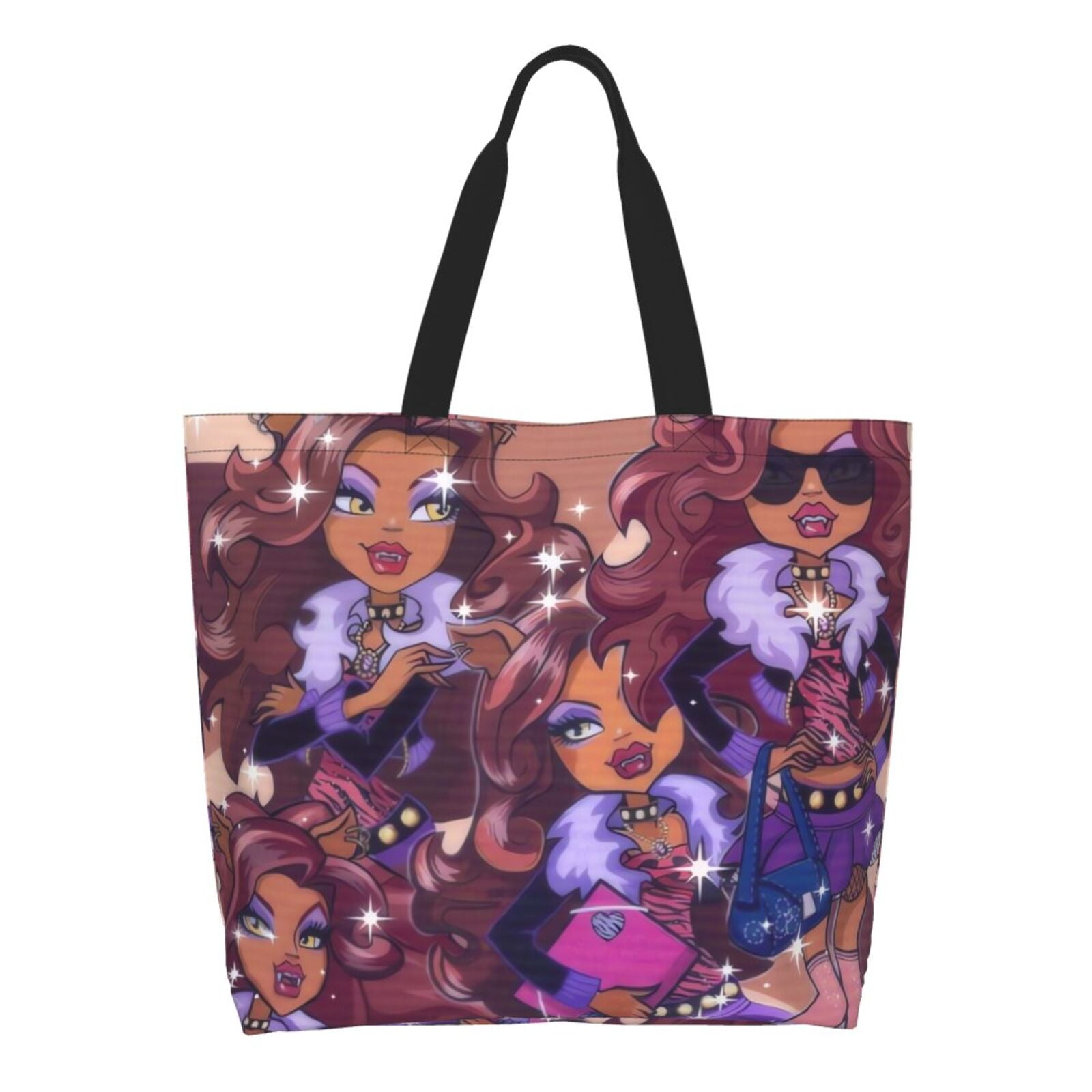Monster High Shoulder Bag Large Reusable Eco-Friendly Shopping Bags ...