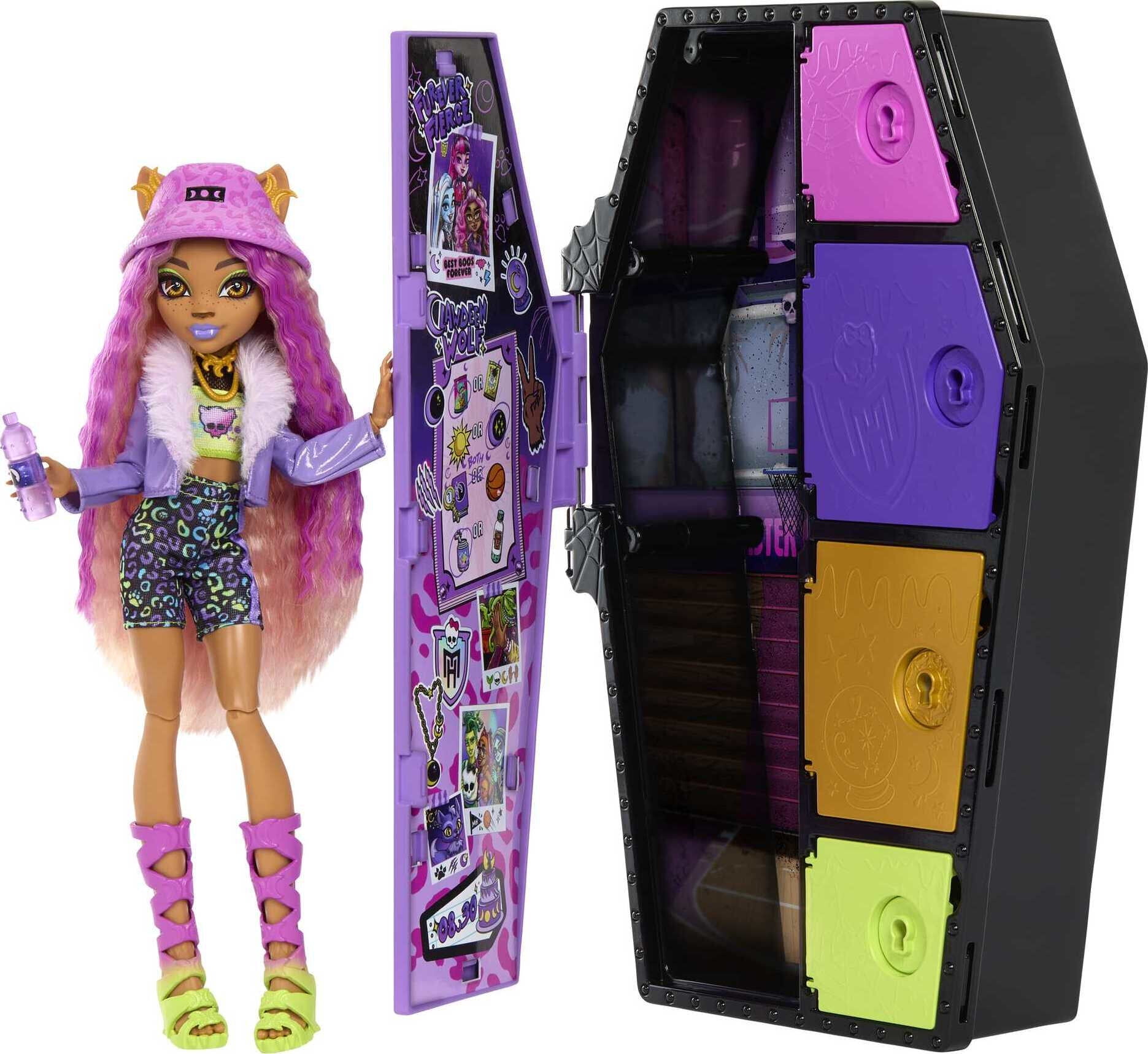 Monster High Skulltimate Secrets Clawdeen Wolf Doll and Fashion Set ...