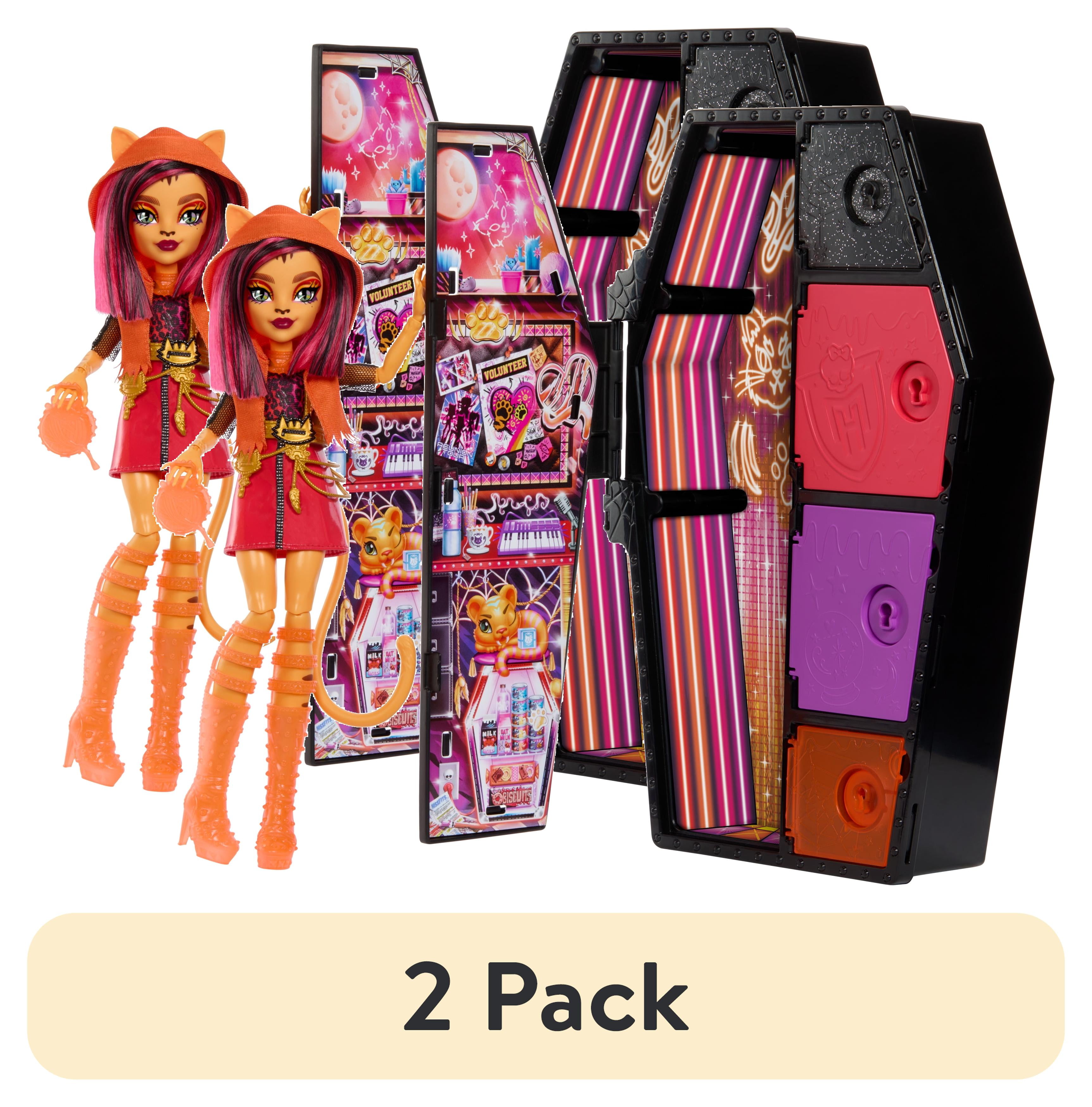 (2 pack) Monster High Skulltimate Secrets: Neon Frights Toralei Stripe ...