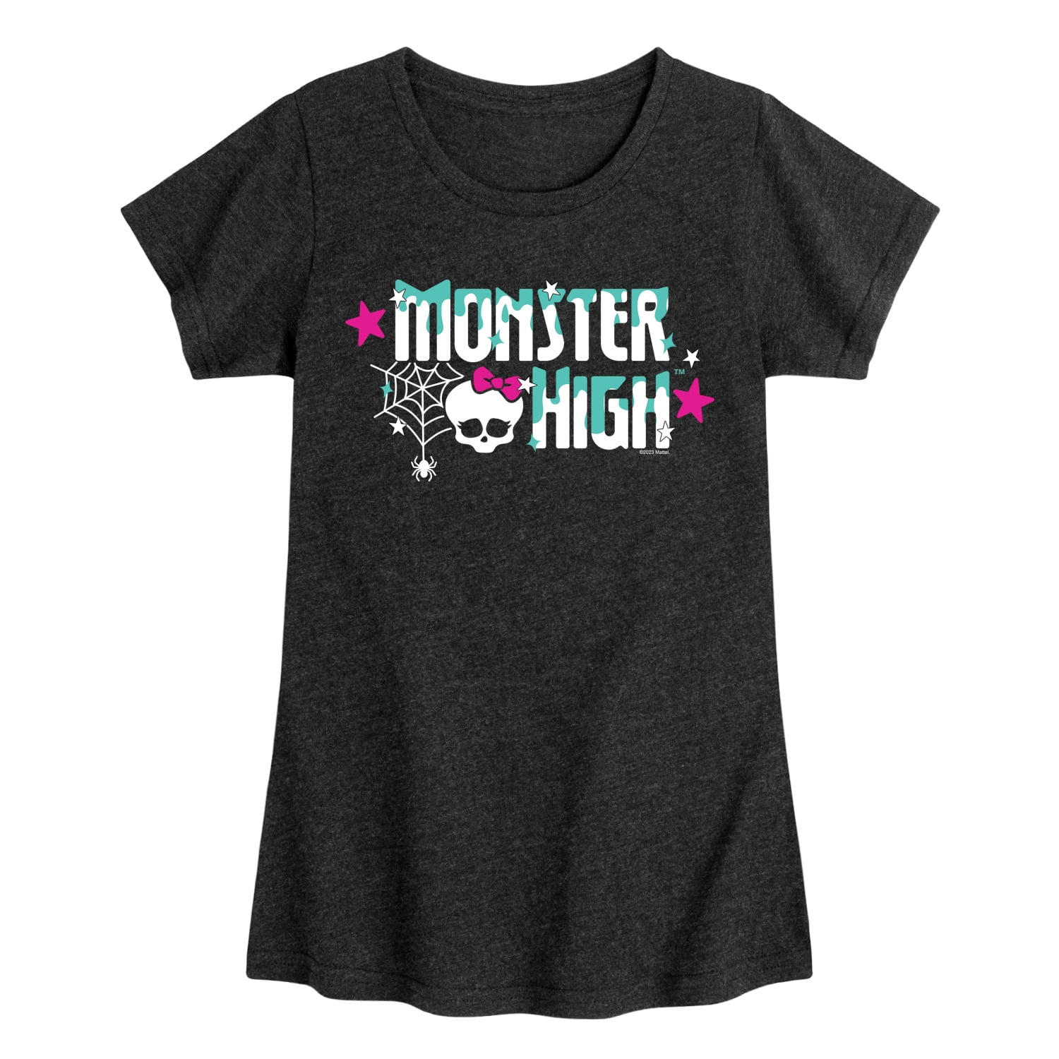 Monster High - Spooky Cute Logo - Toddler & Youth Girls Short Sleeve ...