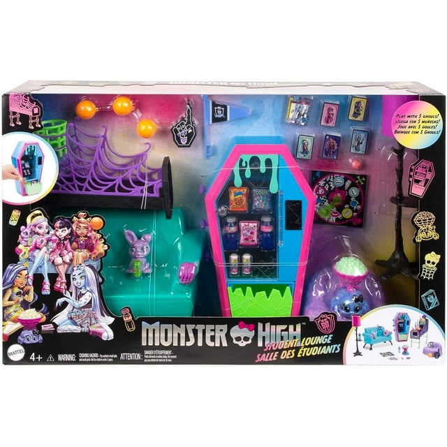 Monster High Playset: Student Lounge with Furniture & Accessories ...