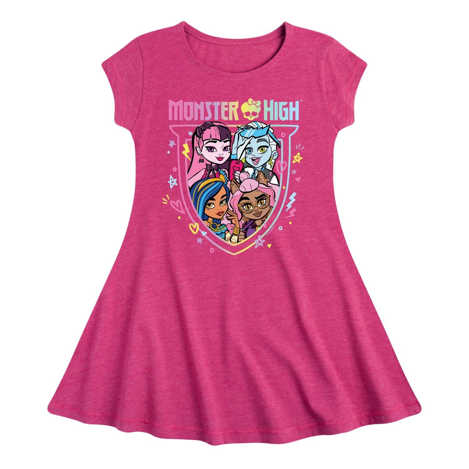 Monster High Student - Toddler And Youth Girls Fit And Flare Dress ...
