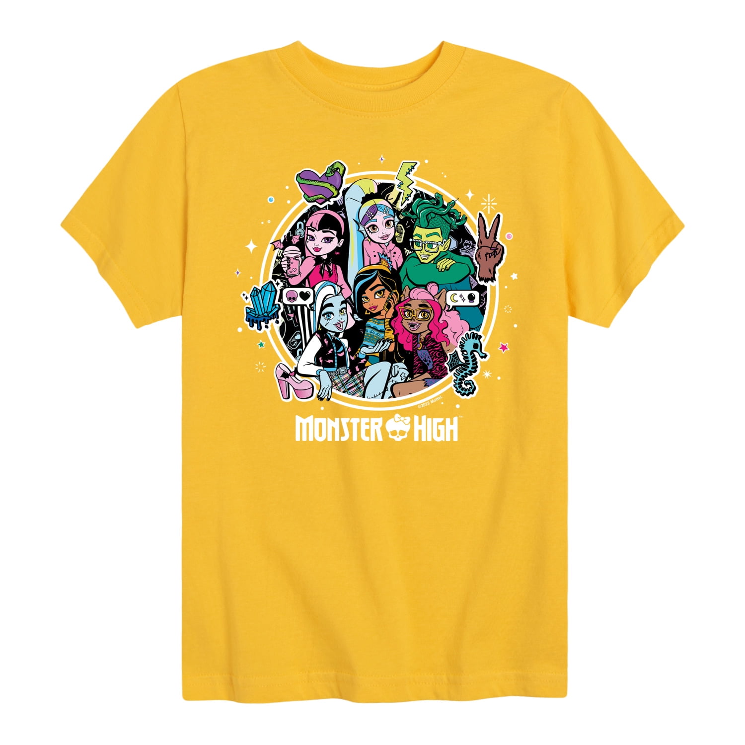 Monster High Students - Toddler And Youth Short Sleeve Graphic T-Shirt ...