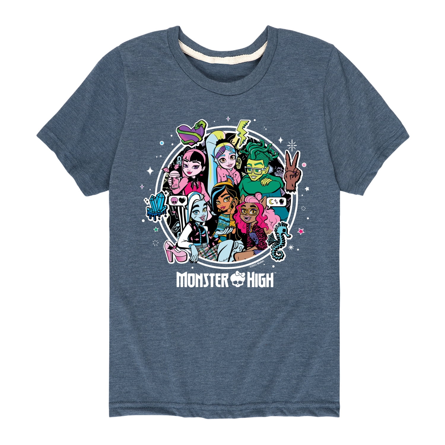 Monster High Students - Toddler And Youth Short Sleeve Graphic T-Shirt ...