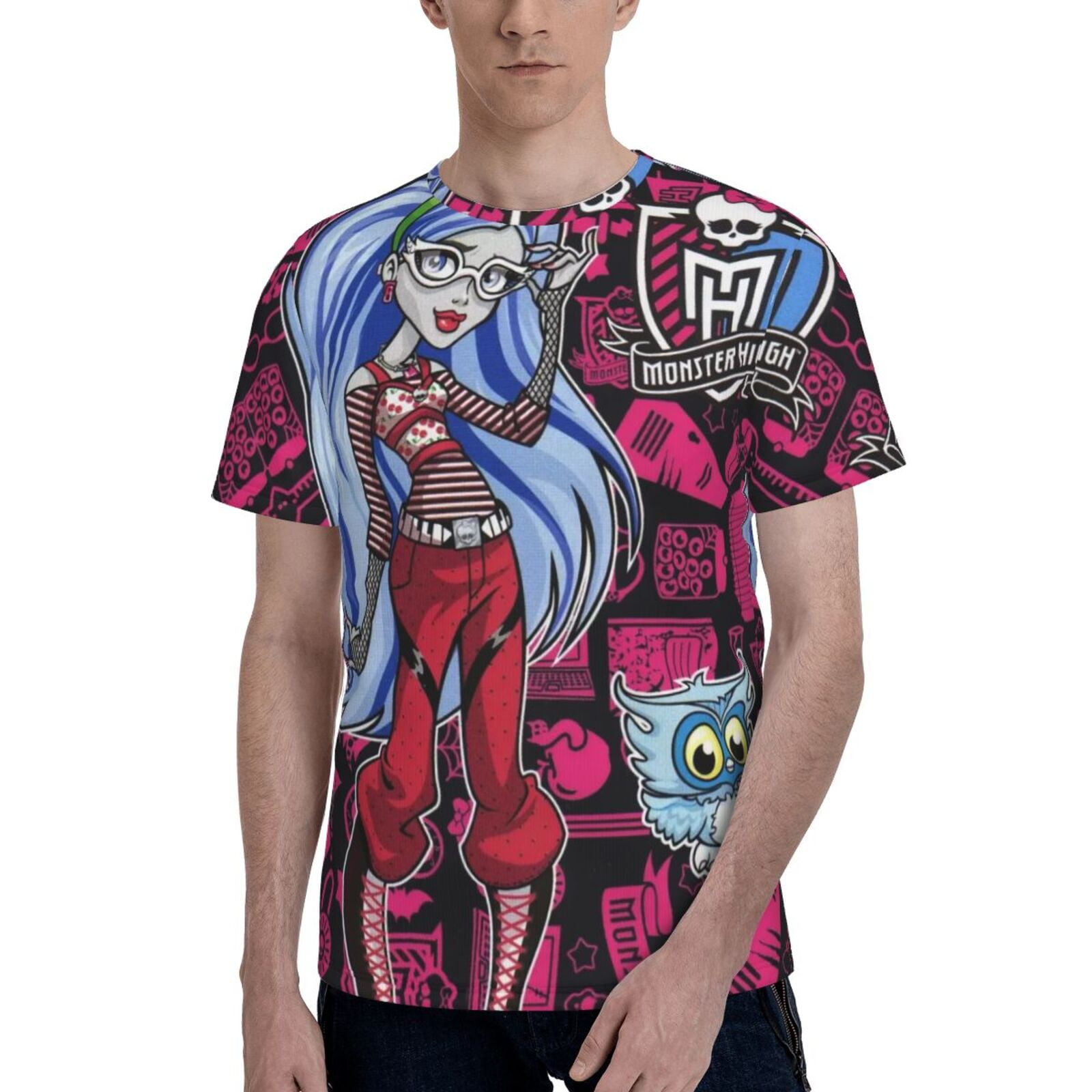 Monster High T-Shirts 3d Printed Short Sleeve Tee Shirt For Men ...