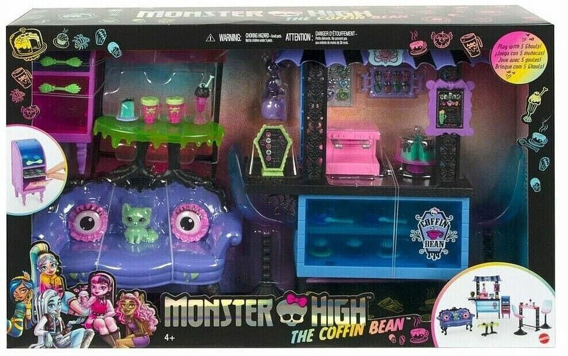 Monster High - THE COFFIN BEAN - Playset Coffee Street Cafe Lounge ...
