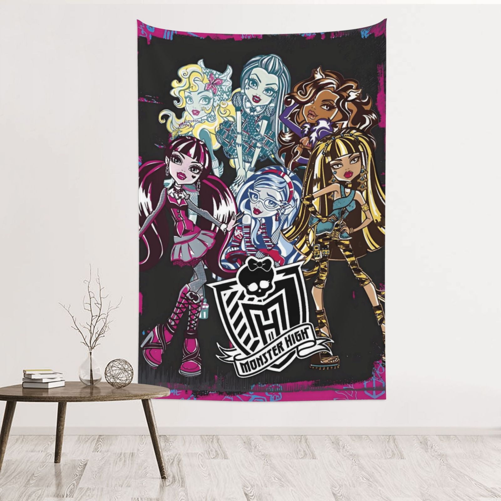 Monster High Tapestry For Bedroom, Anime Movie Aesthetic Wall Hanging ...