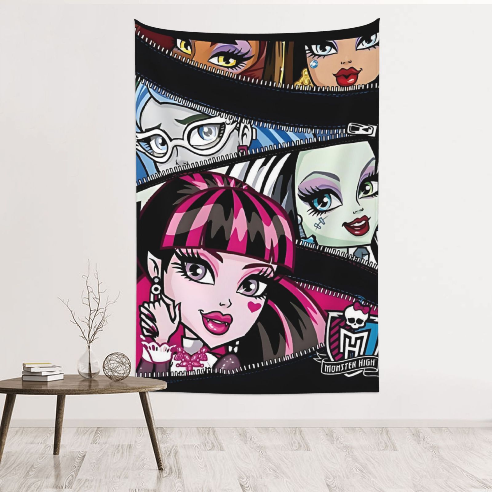 Monster High Tapestry For Bedroom, Anime Movie Aesthetic Wall Hanging ...