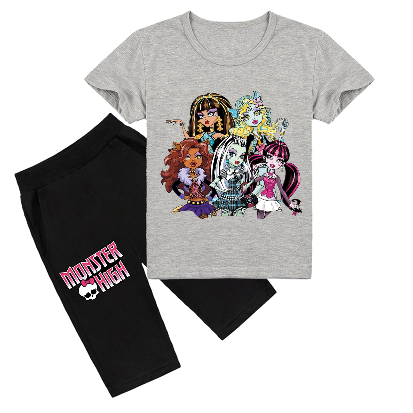 Monster High Themed Summer Outfit for Boys & Girls: Soft Cotton Tee ...