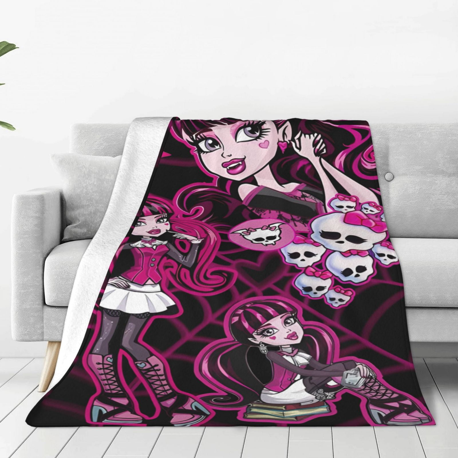Monster High Throw Blanket Couch Bed Sofa Soft Lightweight Warm Cozy ...