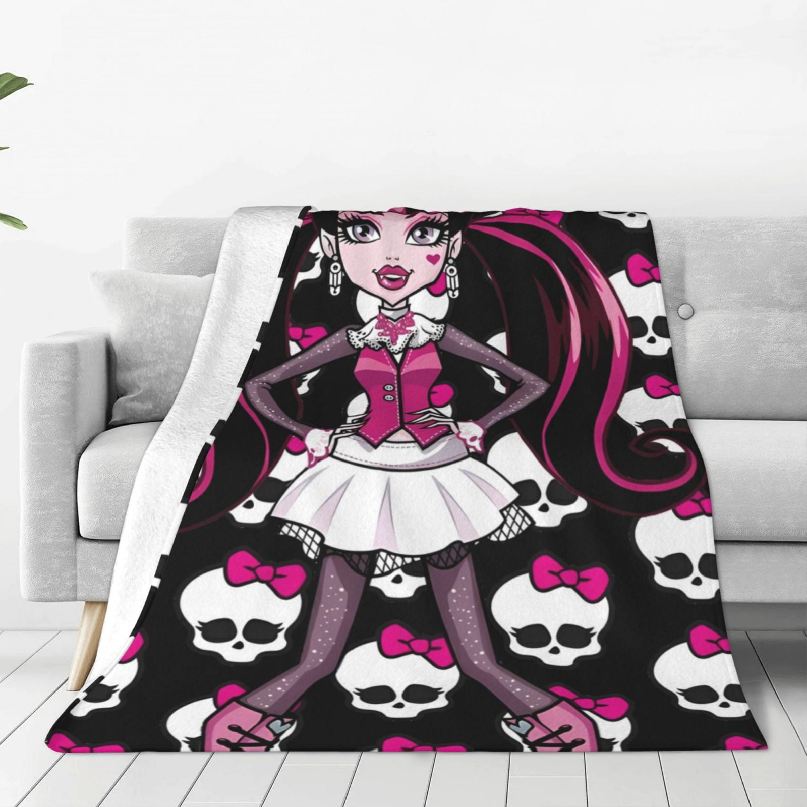 Monster High Throw Blanket Couch Bed Sofa Soft Lightweight Warm Cozy ...