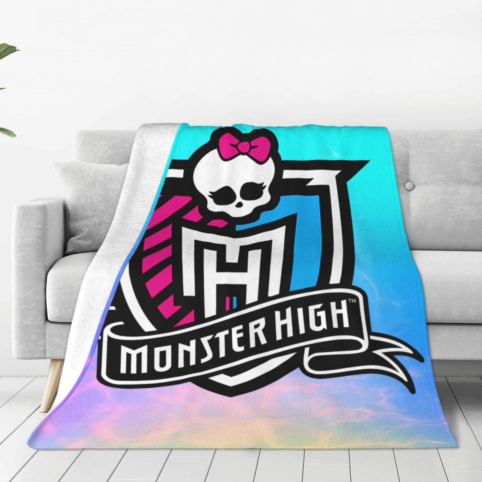 Monster High Throw Blanket Couch Bed Sofa Soft Lightweight Warm Cozy ...