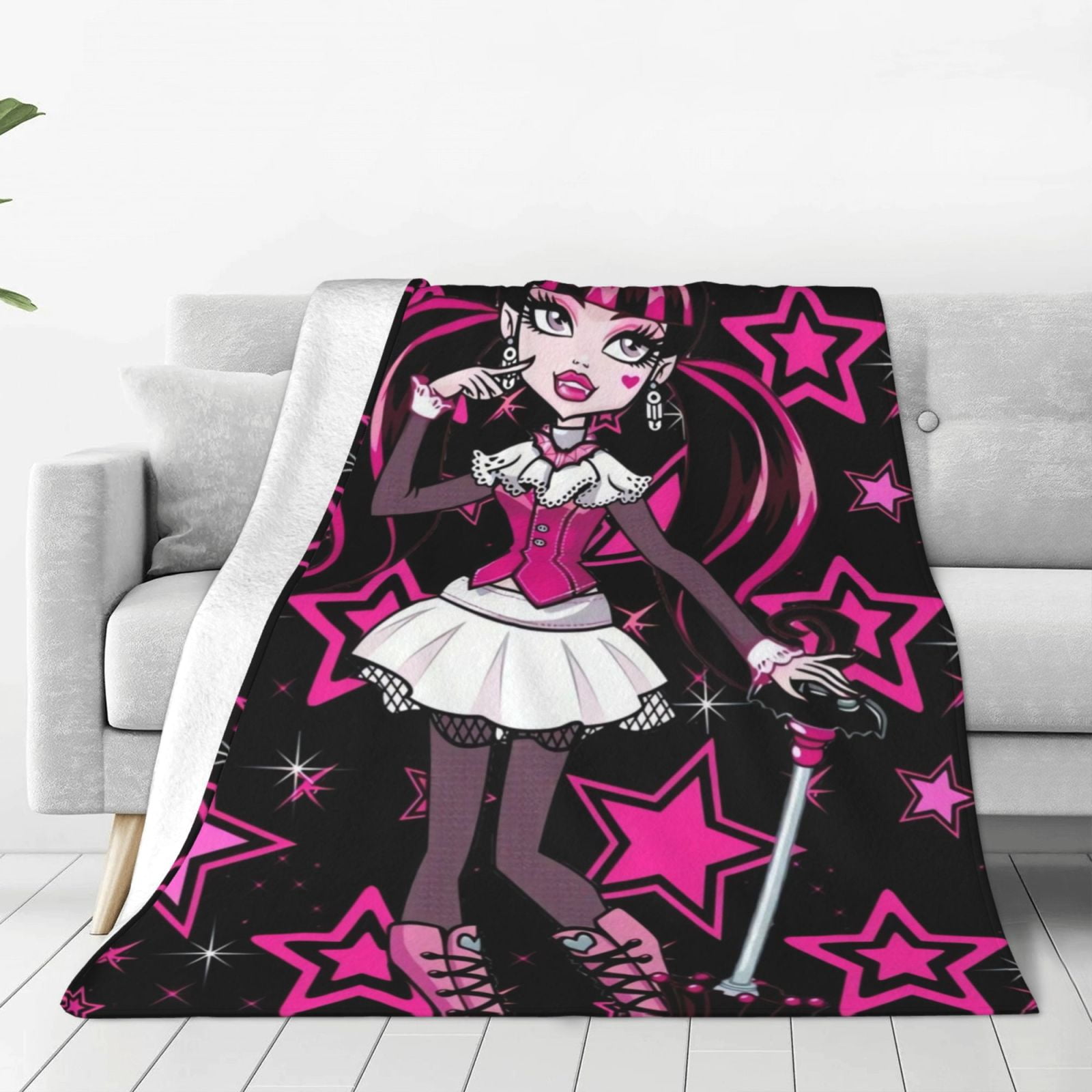 Monster High Throw Blanket Couch Bed Sofa Soft Lightweight Warm Cozy ...