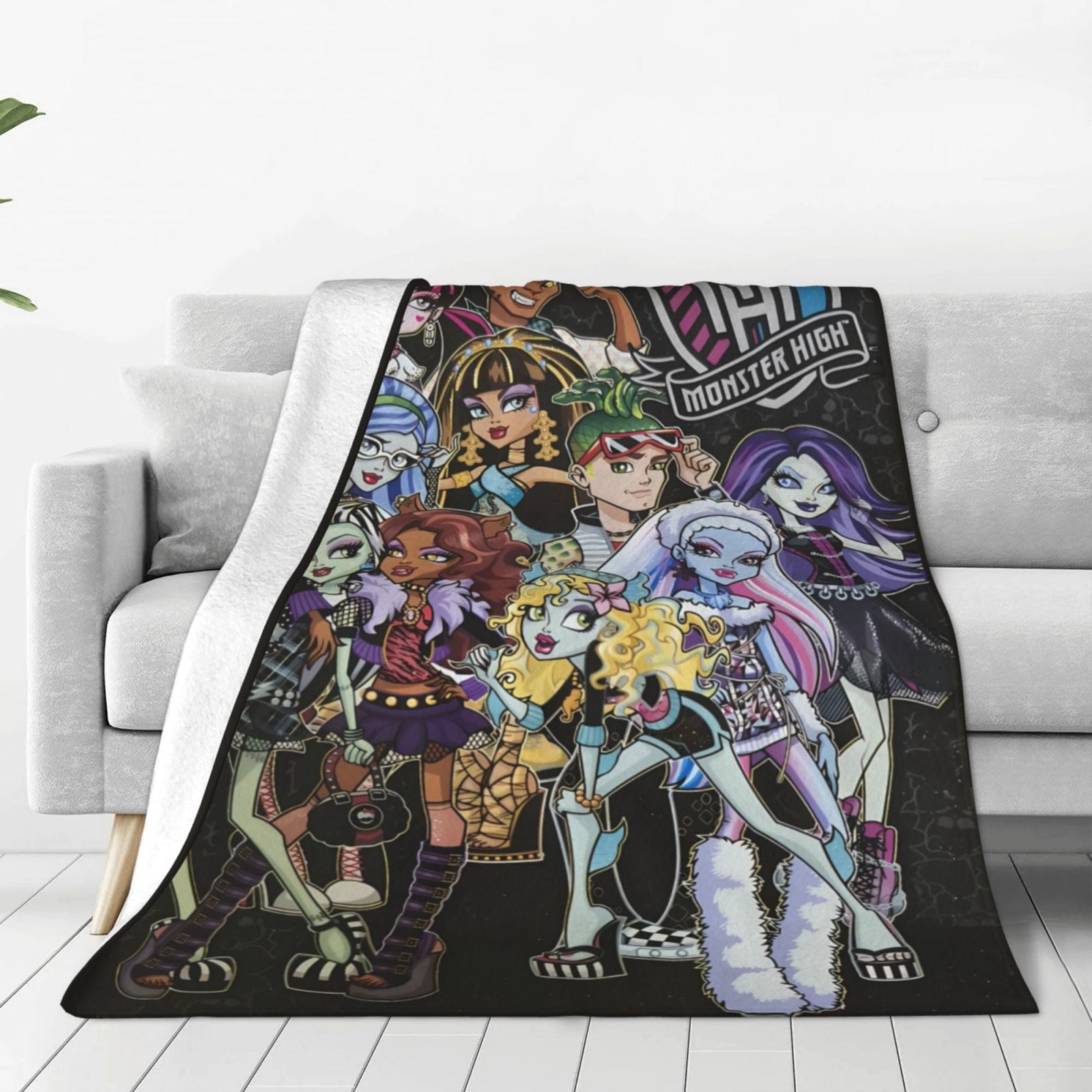 Monster High Throw Blanket Couch Bed Sofa Soft Lightweight Warm Cozy ...