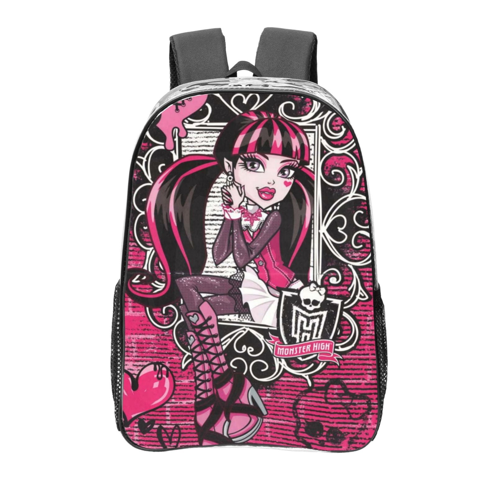 Monster High Transparent Backpack Adjustable Shoulders Daypack Daily ...